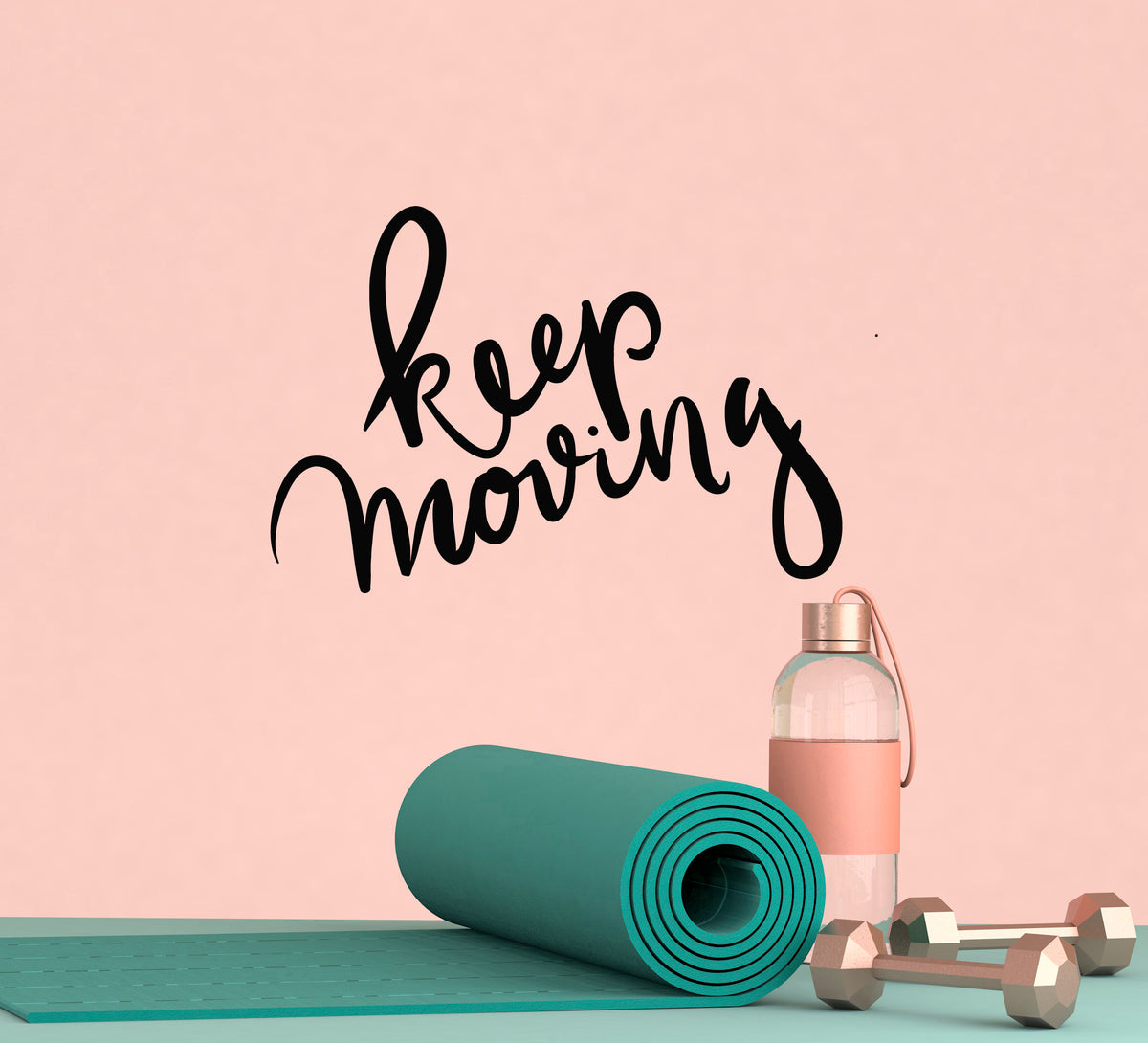 Vinyl Wall Decal Inspirational Quote Keep Moving Home Idea Stickers Mu ...