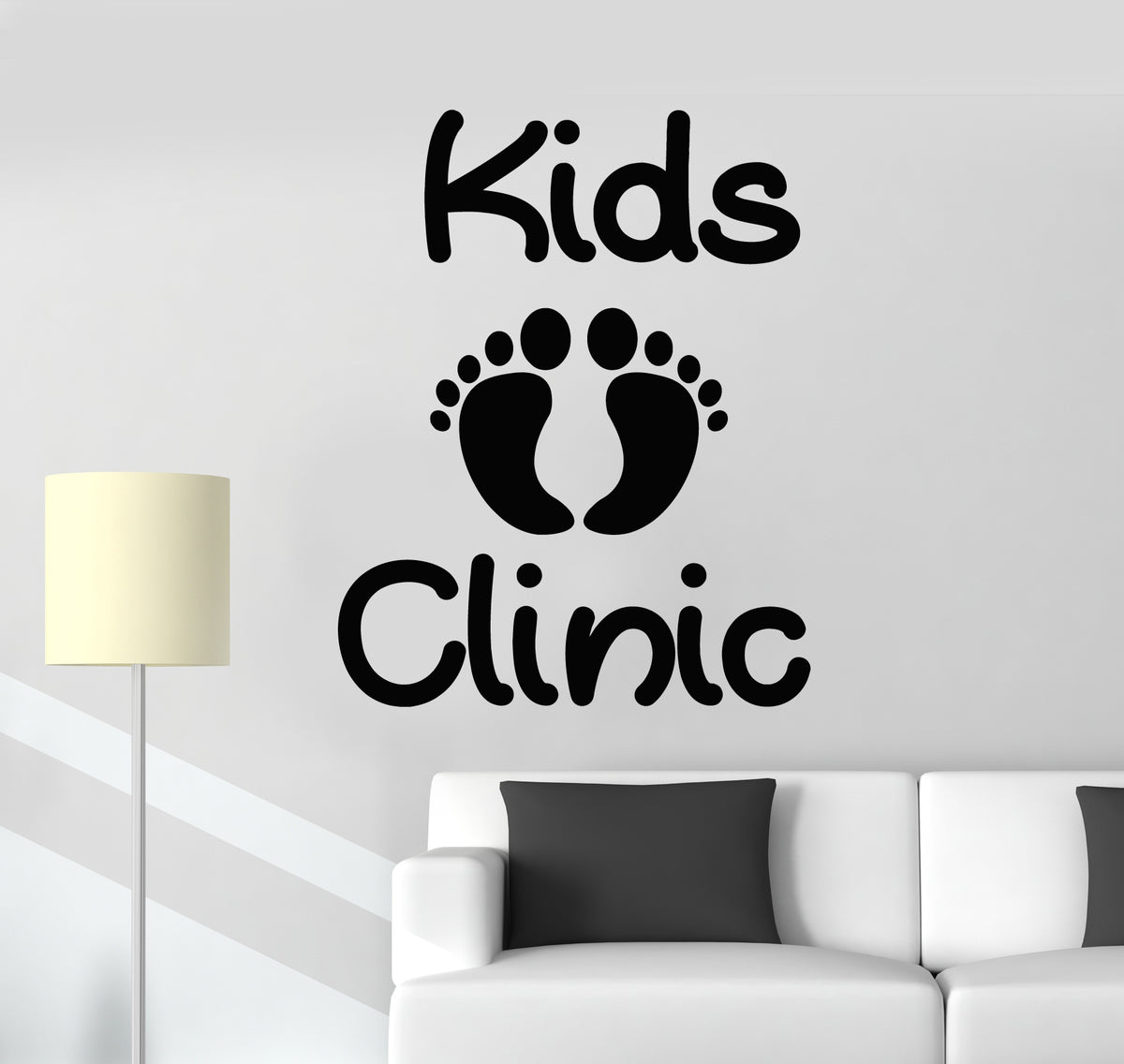 Vinyl Wall Decal Kids Clinic Children's Care Health Baby Trace Sticker ...