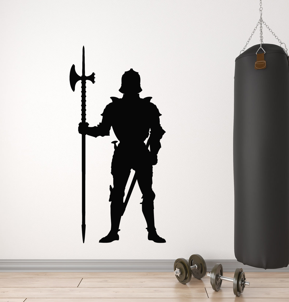 Vinyl Wall Decal Crusader Medieval Knight Boys Room Brave Warrior Stic ...