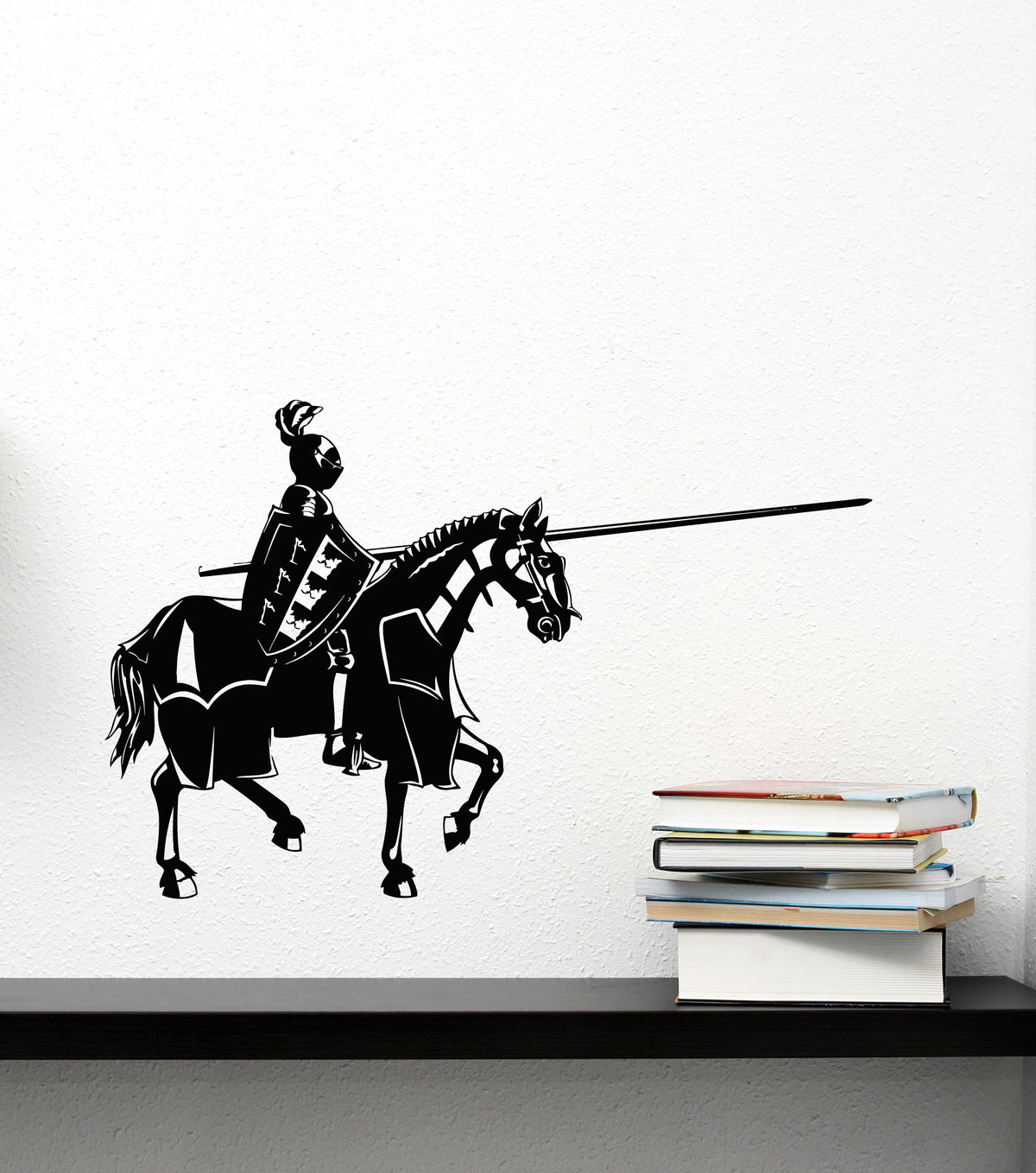 Vinyl Wall Decal Medieval Knight Warrior Weapon Armor Boys Room Sticke ...