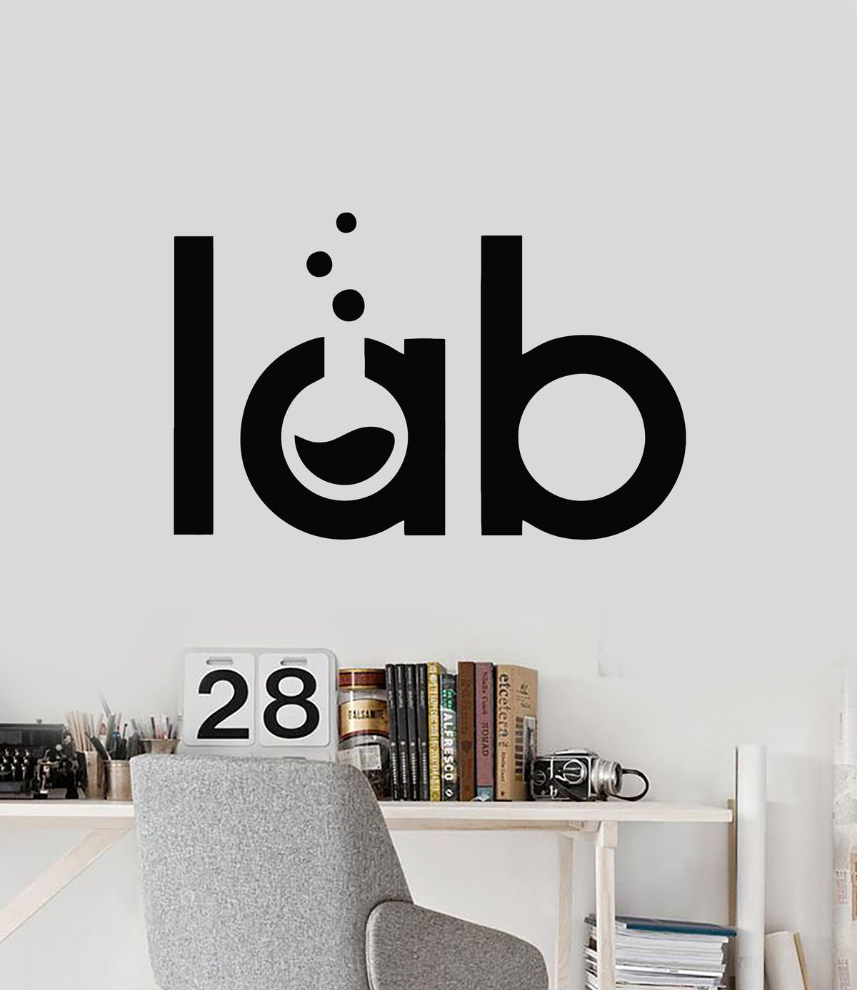 Vinyl Wall Decal Laboratory Lab Science Office Classroom School Sticke ...