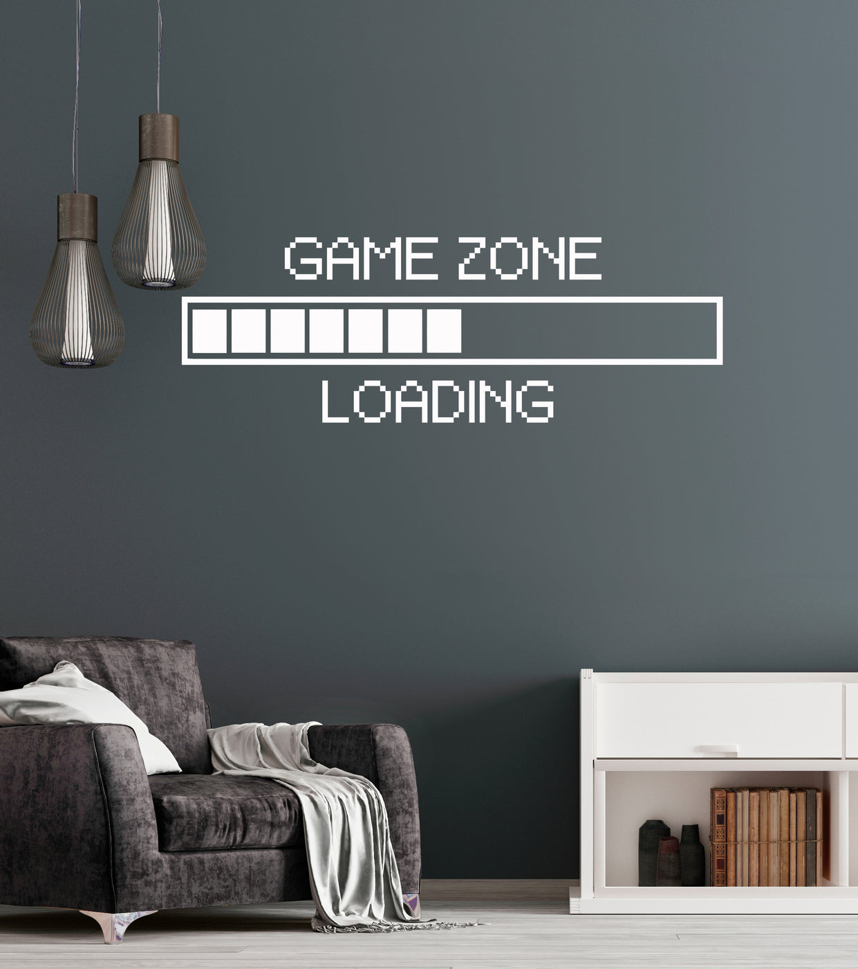 Vinyl Decal Game Zone Computer Gaming Decor Loading Video Game Wall St ...