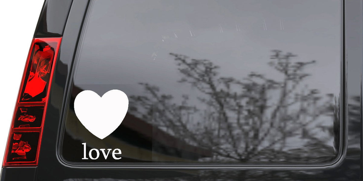 Auto Car Sticker Decal Love Heart Word Lettering Truck Laptop Window 5 ...