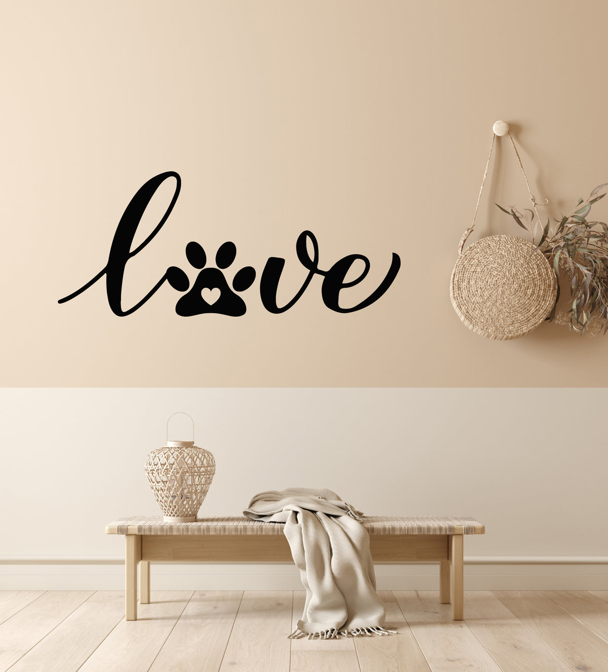 Vinyl Wall Decal Lettering Love Pets Print Veterinary Clinic Pets Shop ...