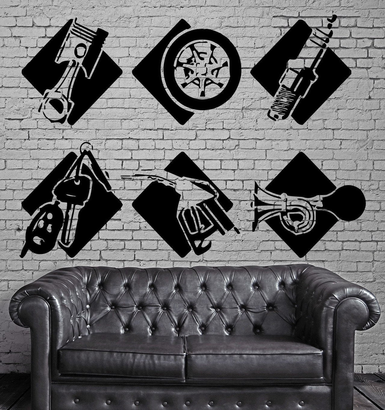 Wall Vinyl Art Sticker Gas Station Auto Shop Signage Decor Unique Gift ...