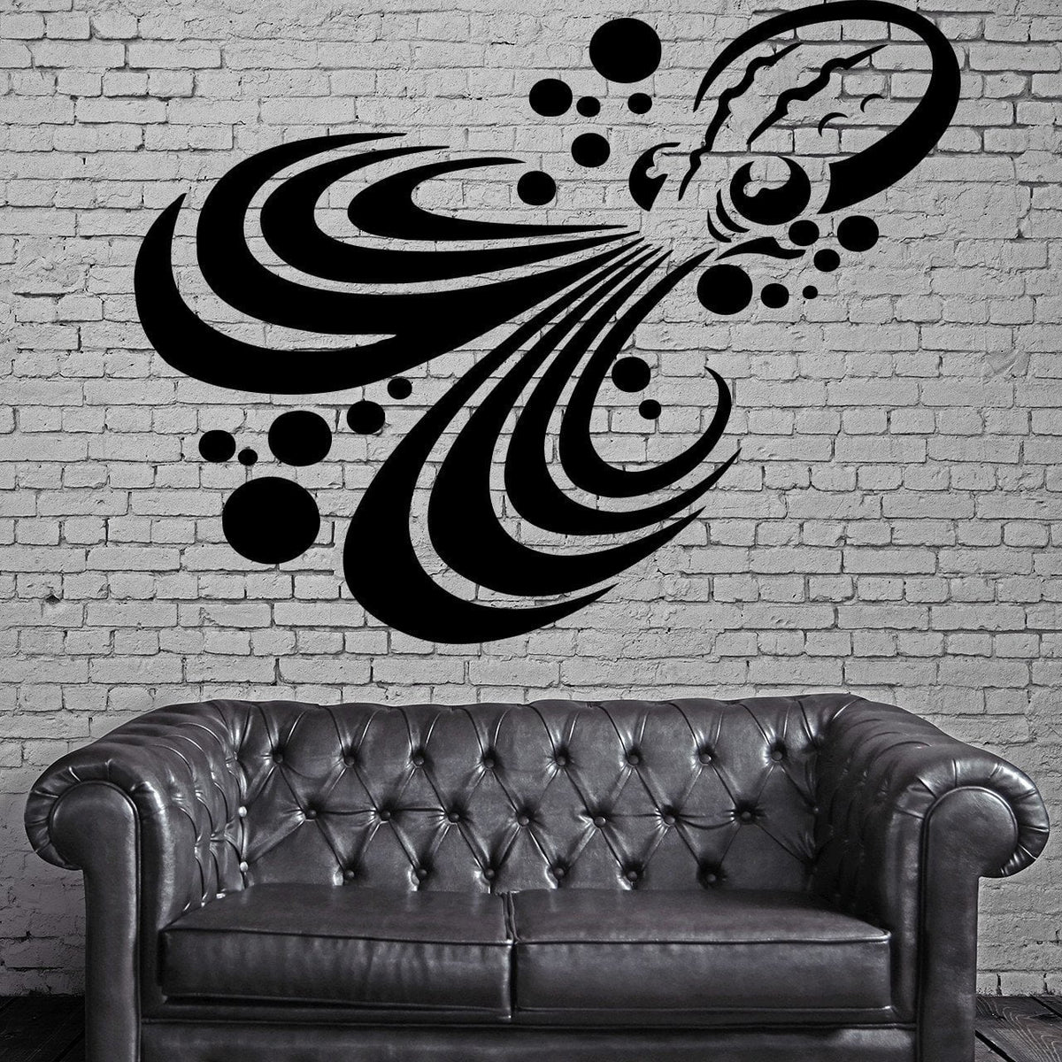 Octopus Silhouette Ocean Marine Sea Decor Wall Mural Vinyl Decal Stick ...