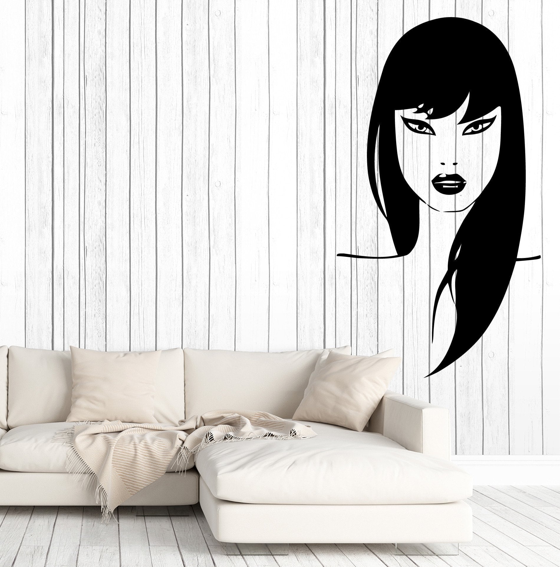 Vinyl Decal Wall Sticker Beauty Woman Face Sexy Girl Beauty Salon Deco ...