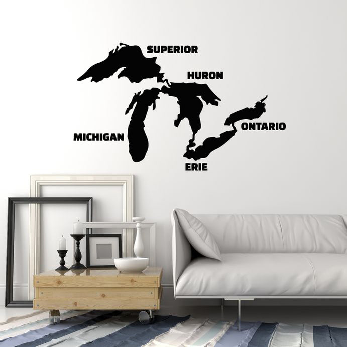 Maps Wall Vinyl Decals — Wallstickers4you