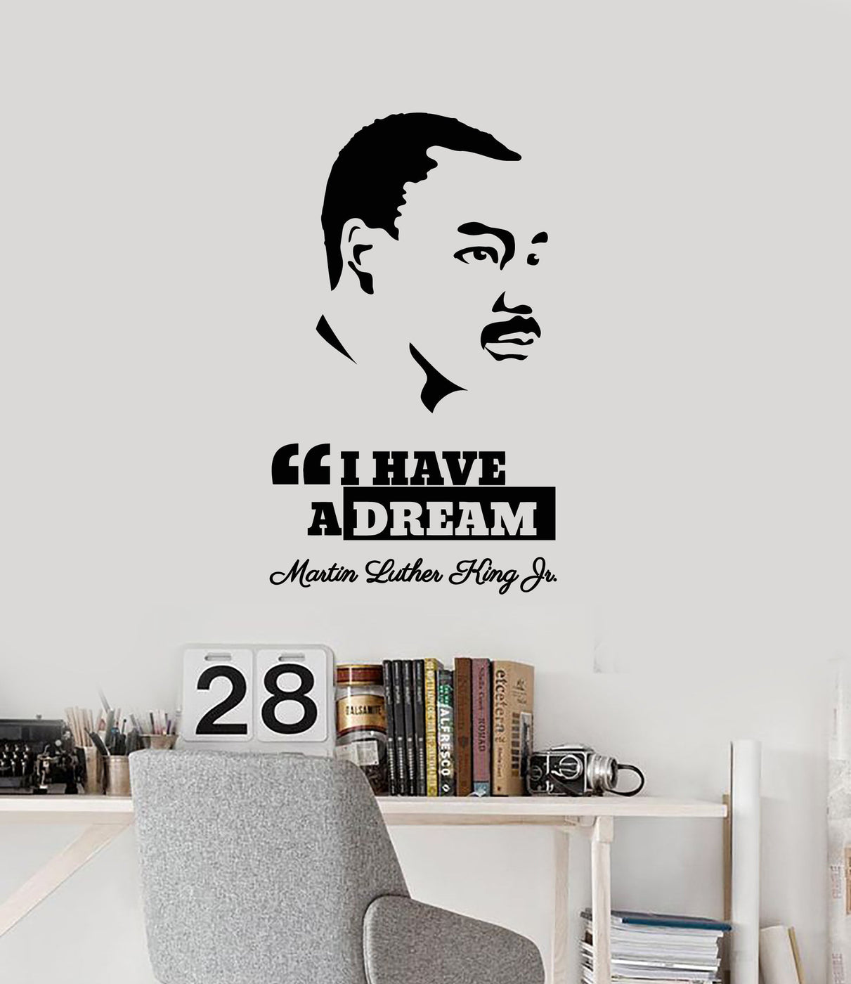 Vinyl Wall Decal Martin Luther King Jr. Quote Saying Lettering Home In ...