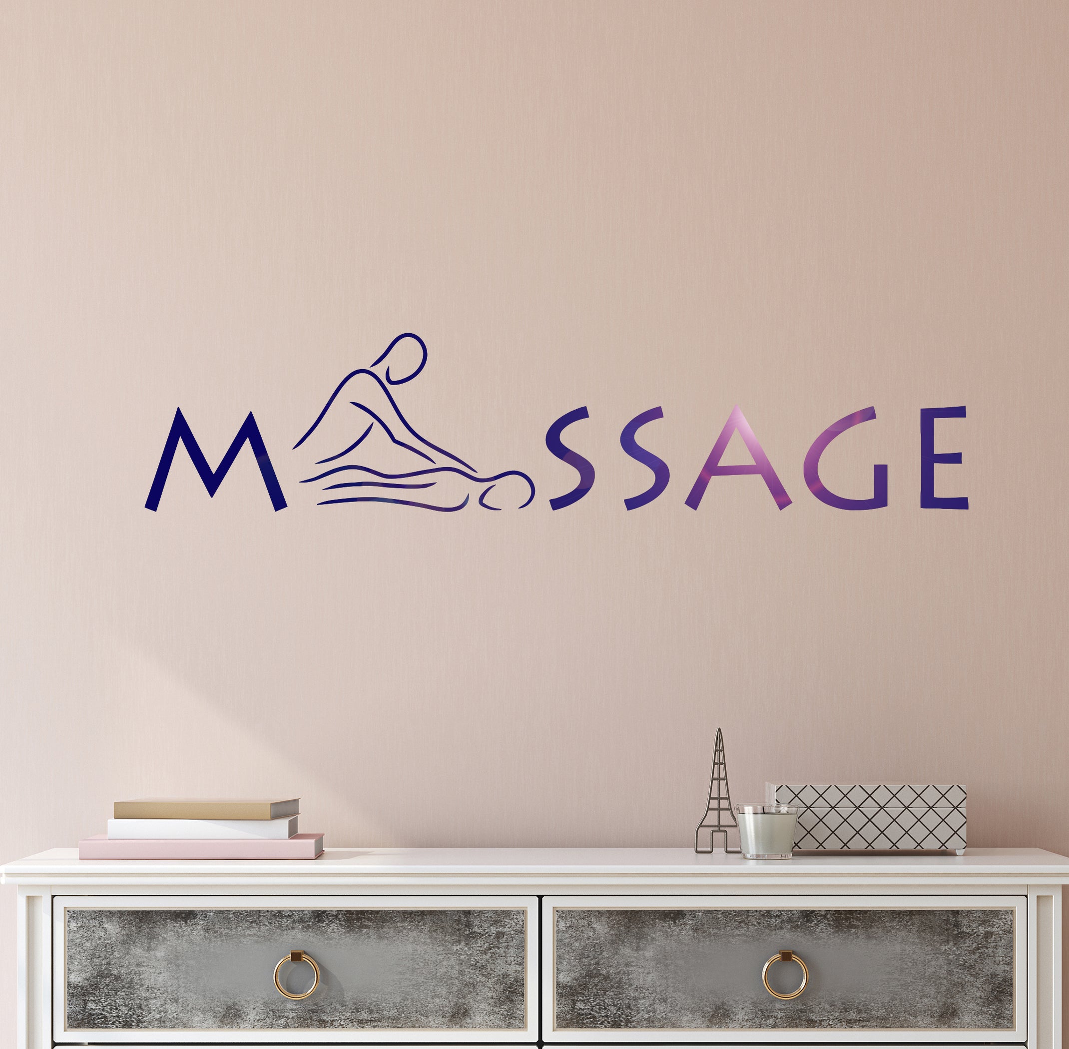 Vinyl Decal Wall Sticker Decor for Massage Salon Relax Spa Salon Beaut ...