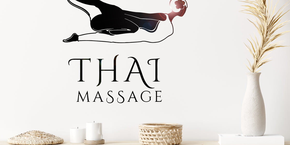 Vinyl Wall Decal Thai Massage Spa Salon Therapy Health Stickers Mural ...