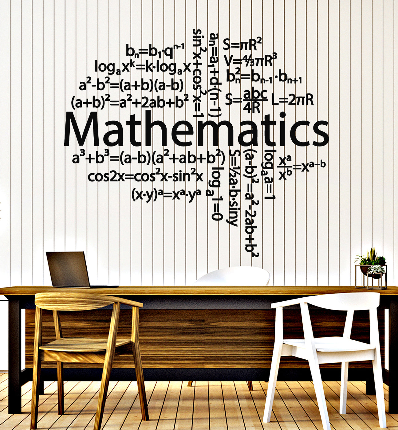 Vinyl Wall Decal Mathematics School Classroom Teenager Decor Stickers ...