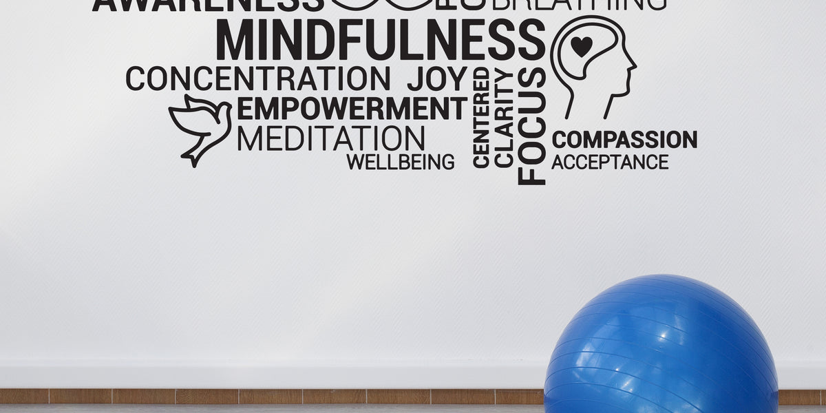 Vinyl Wall Decal Mindfulness Meditation Yoga Zen Relaxation Stickers M ...