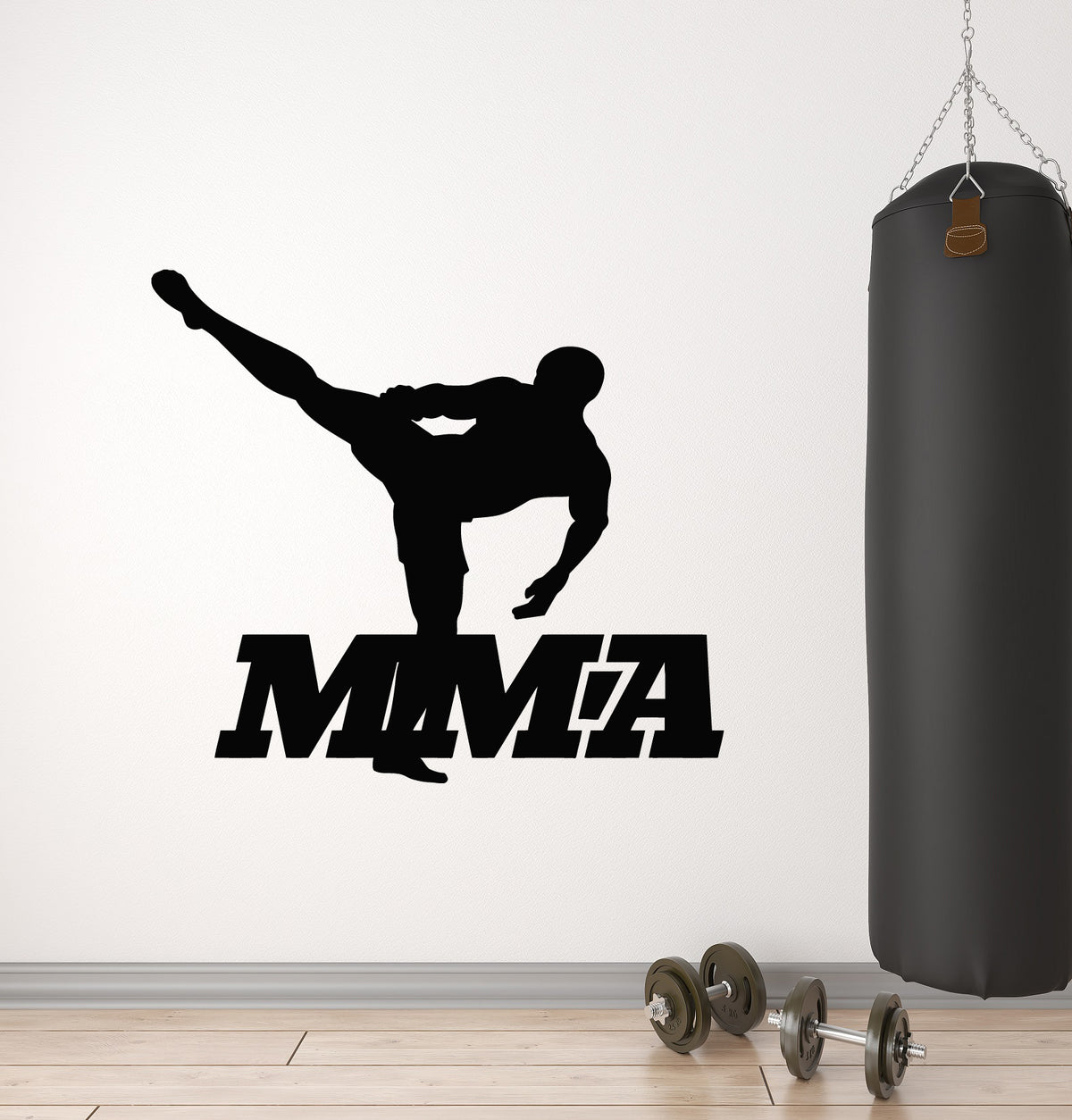 Vinyl Wall Decal Mixed Martial Arts Fighting Fighter MMA Sports Gym St ...