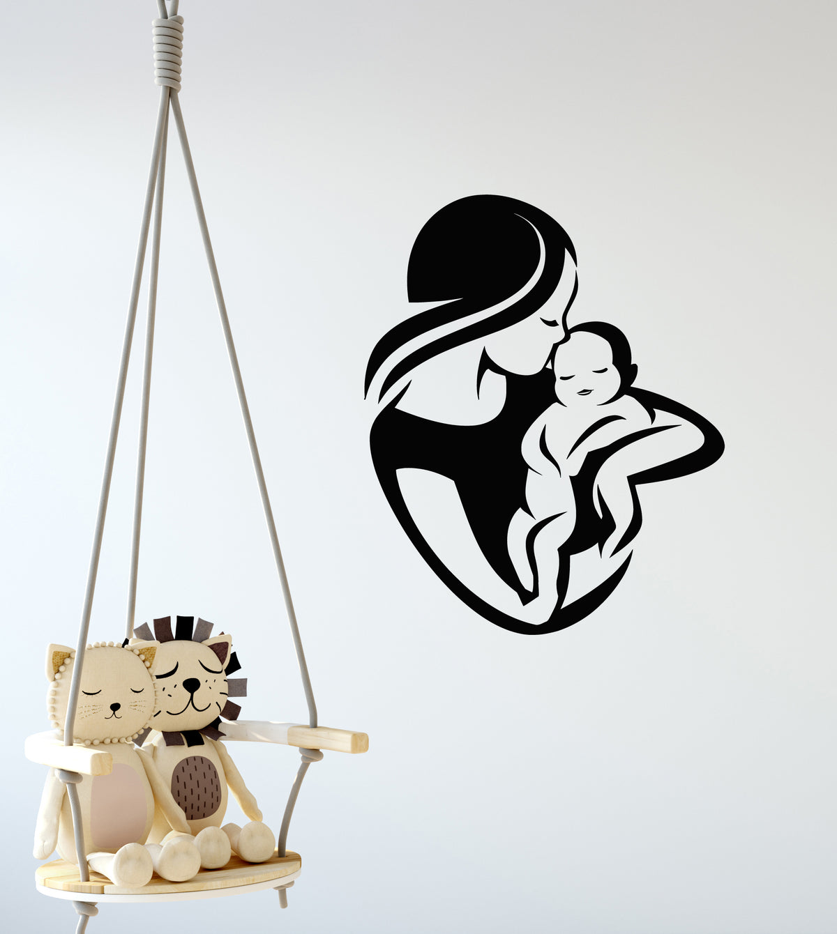 Vinyl Wall Decal Mom Baby Kids Room Maternity Pregnancy Stickers Mural ...