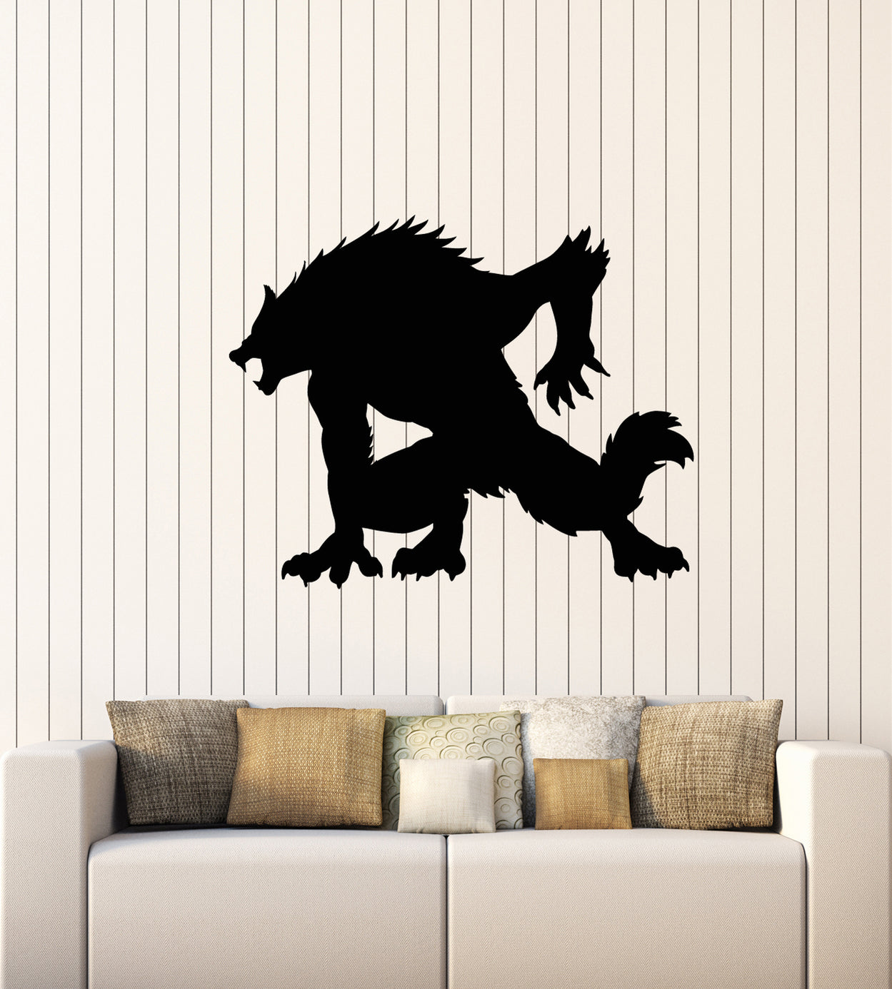 Vinyl Wall Decal Werewolf Horror Fantasy Beast Monster Stickers Mural ...
