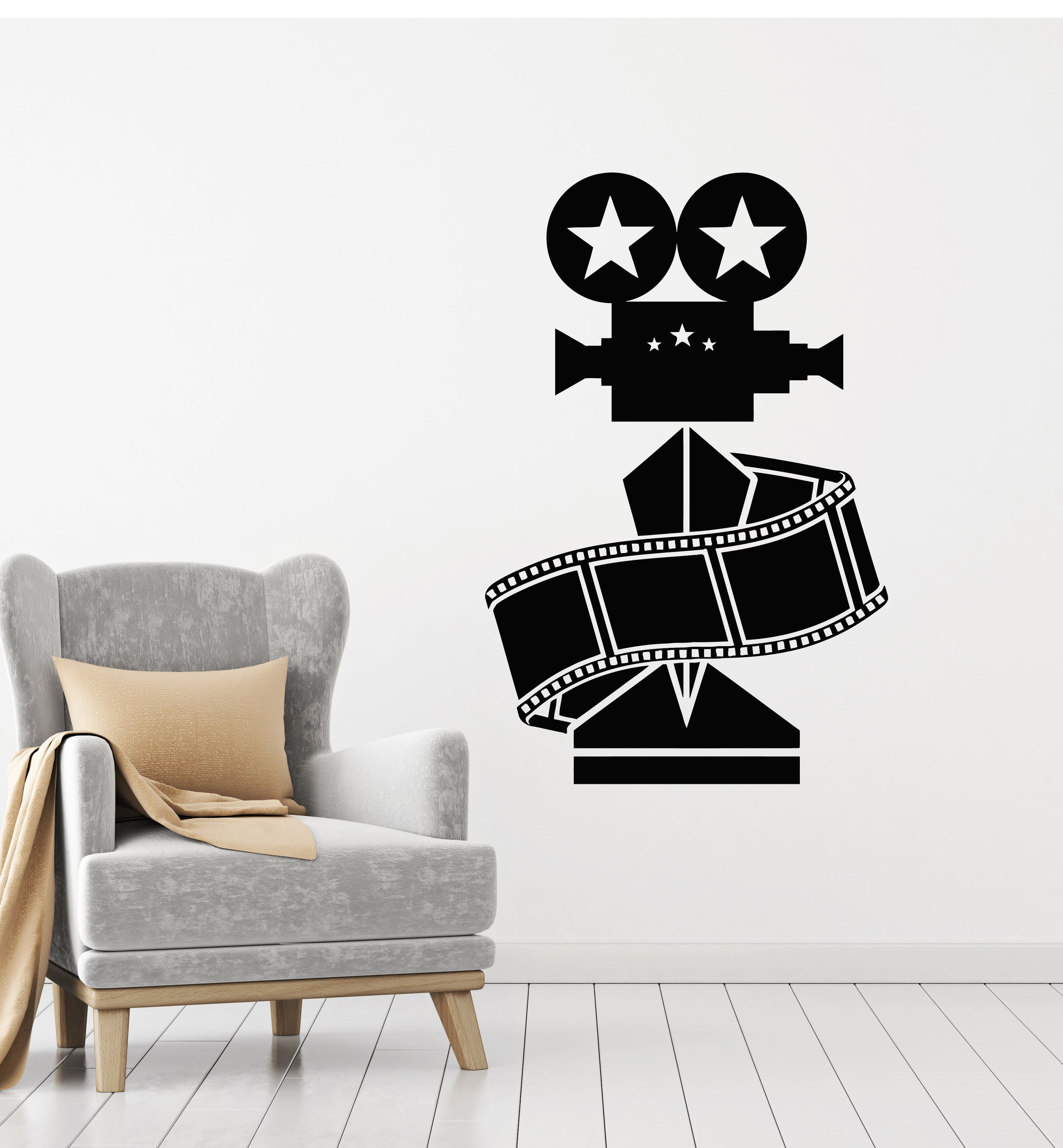 Vinyl Wall Decal Cinema Films Camera Movie Best Actress Stars Stickers ...