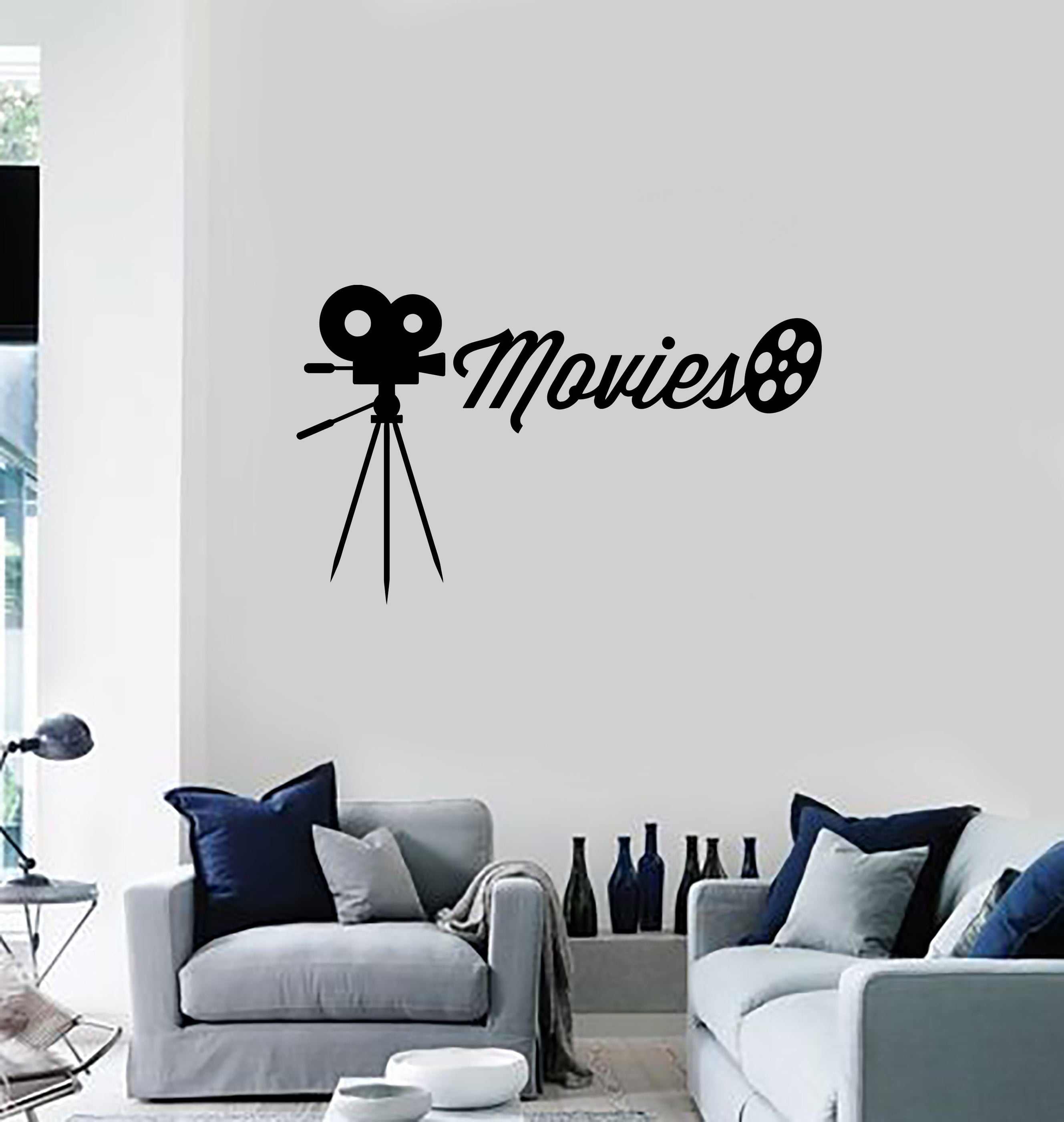 Vinyl Wall Decal Movies Cinema Room Filming Home Interior Stickers Mur ...