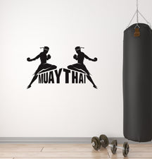 Vinyl Wall Decal Muay Thai Boxing Fight Club Fighting MMA Sport Sticke ...