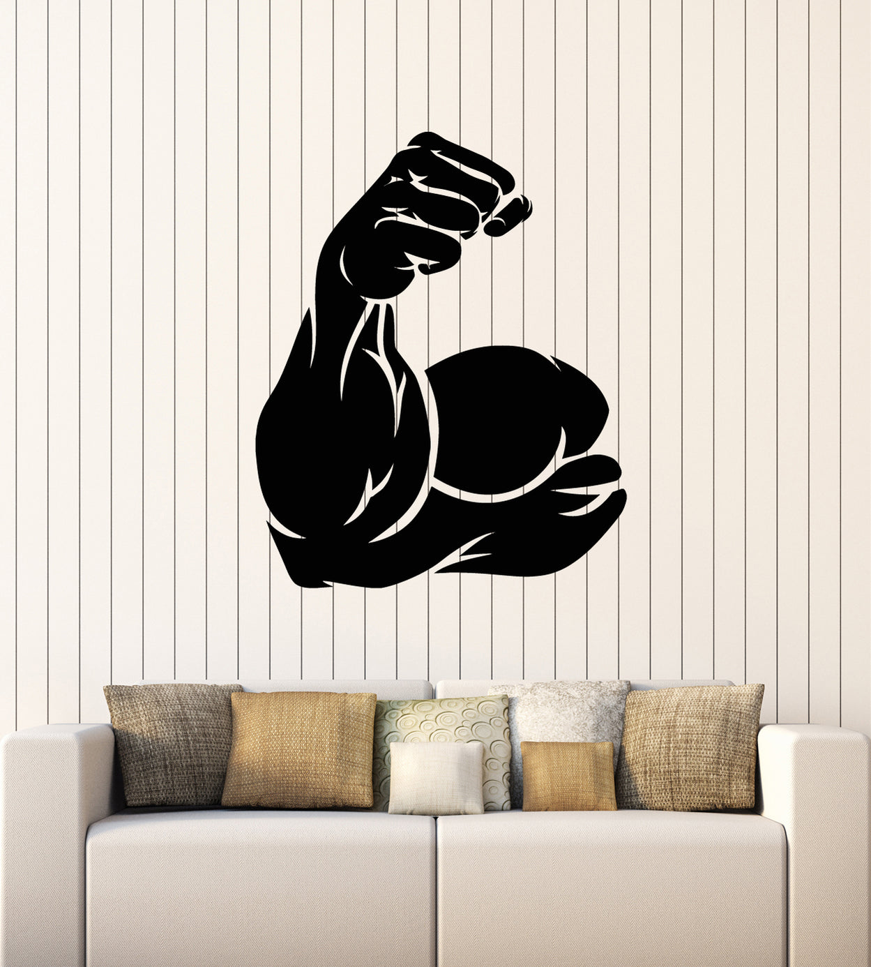 Vinyl Wall Decal Bodybuilding Muscle Sports Gym Fitness Stickers Mural ...
