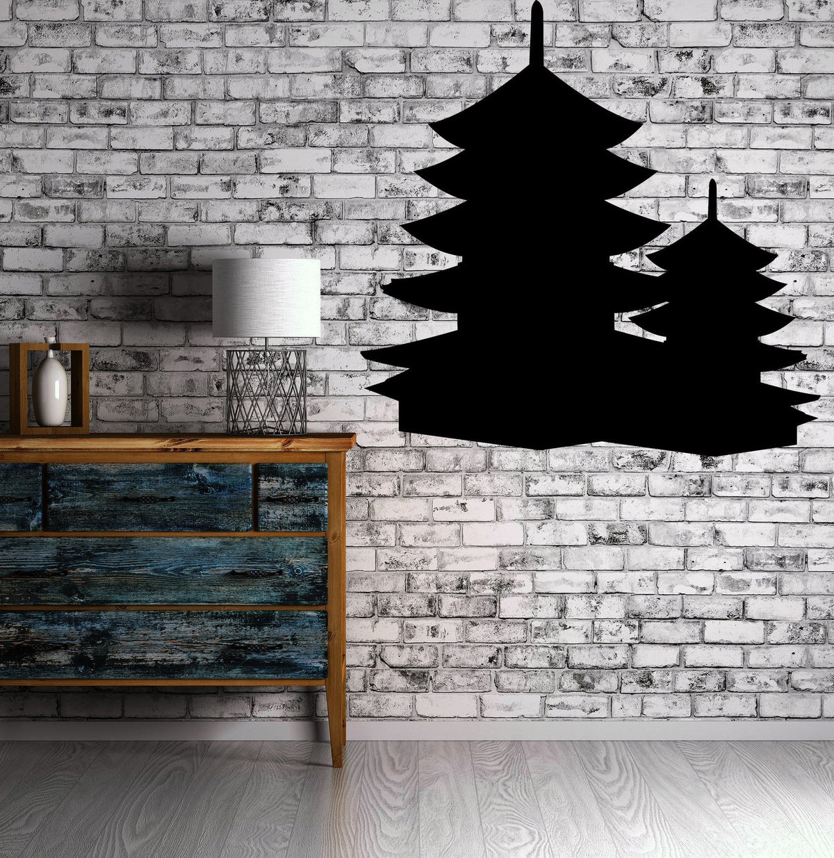 Wall Stickers Vinyl Decal Pagoda Temple Mount Sacred Relics Storage To ...