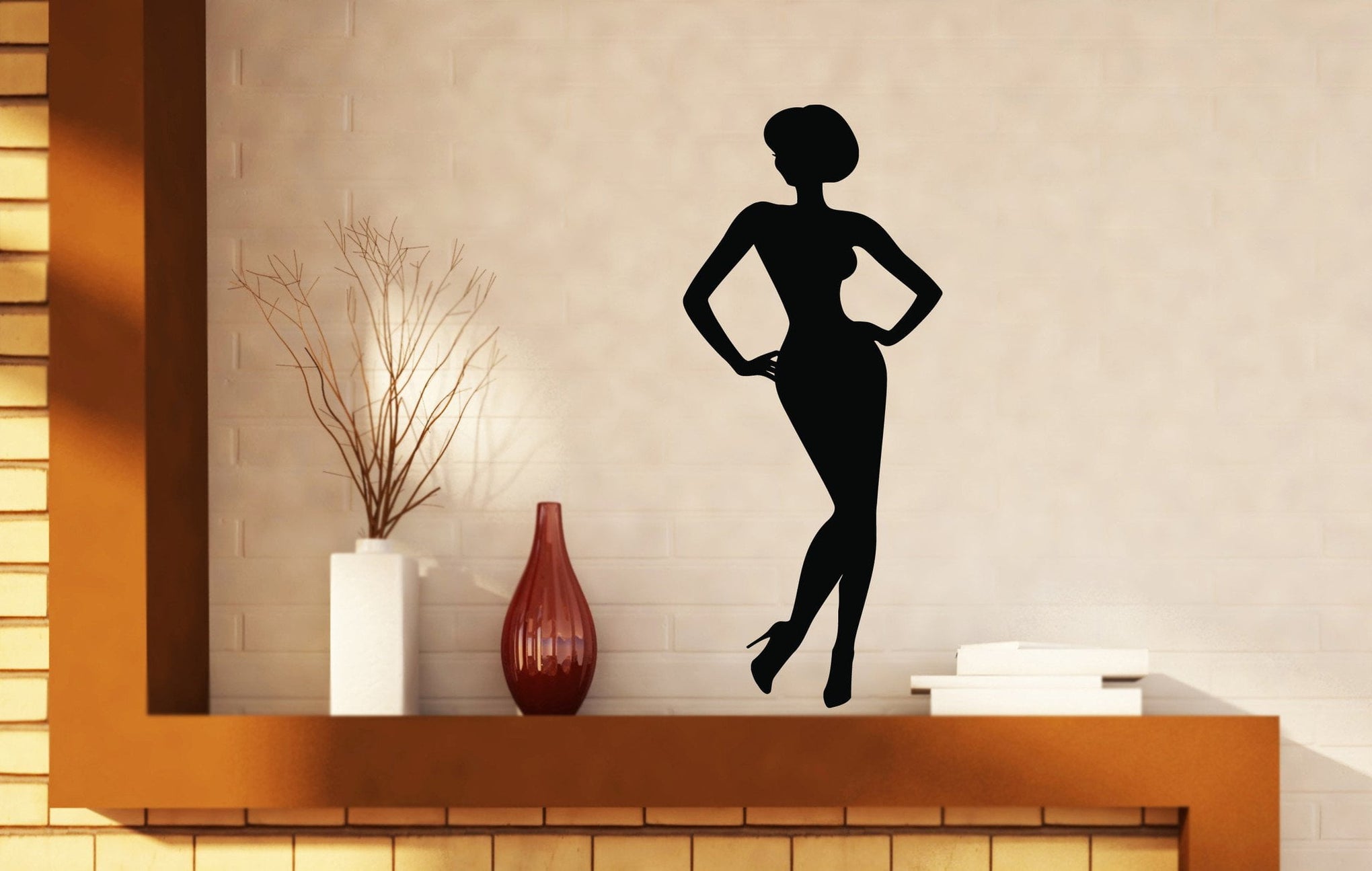 Vinyl Decal Women's Wall Sticker French Model Fashion Design London Pa ...