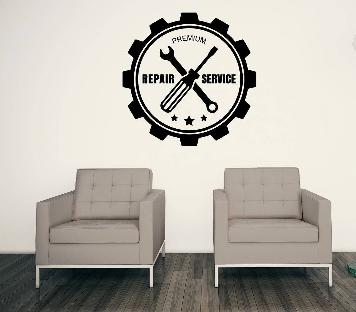 Large Wall Decal Vintage Style Car Repair Service Vinyl Sticker (n1026 ...