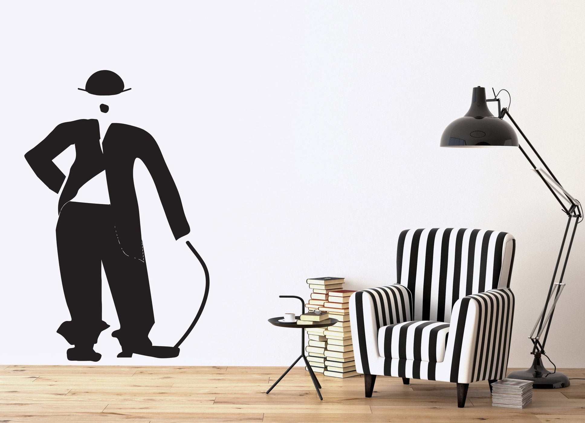 Vinyl Decal Charlie Chaplin Silent Movie Wall Sticker Cinema Filmmakin ...