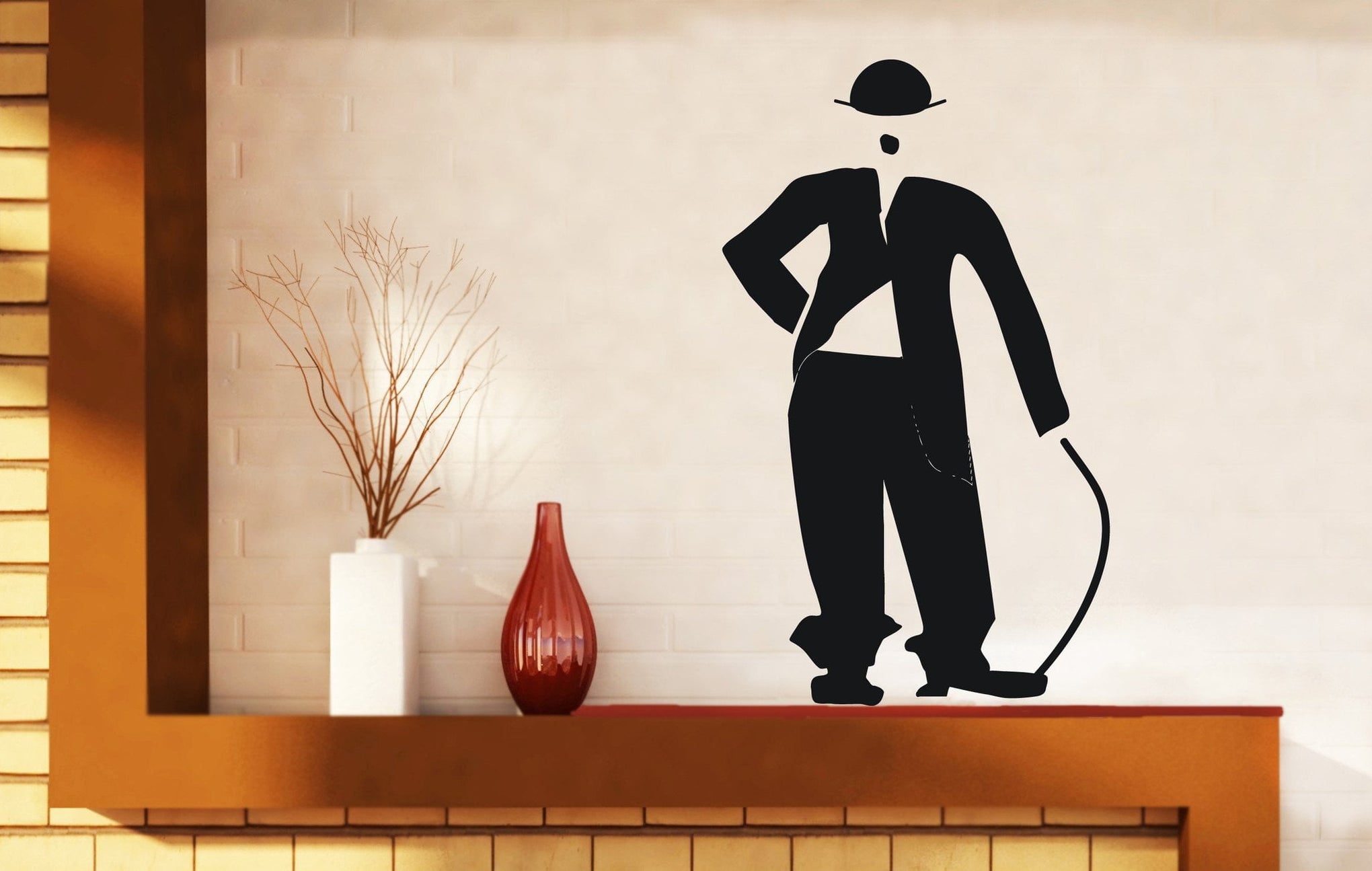 Vinyl Decal Charlie Chaplin Silent Movie Wall Sticker Cinema Filmmakin ...
