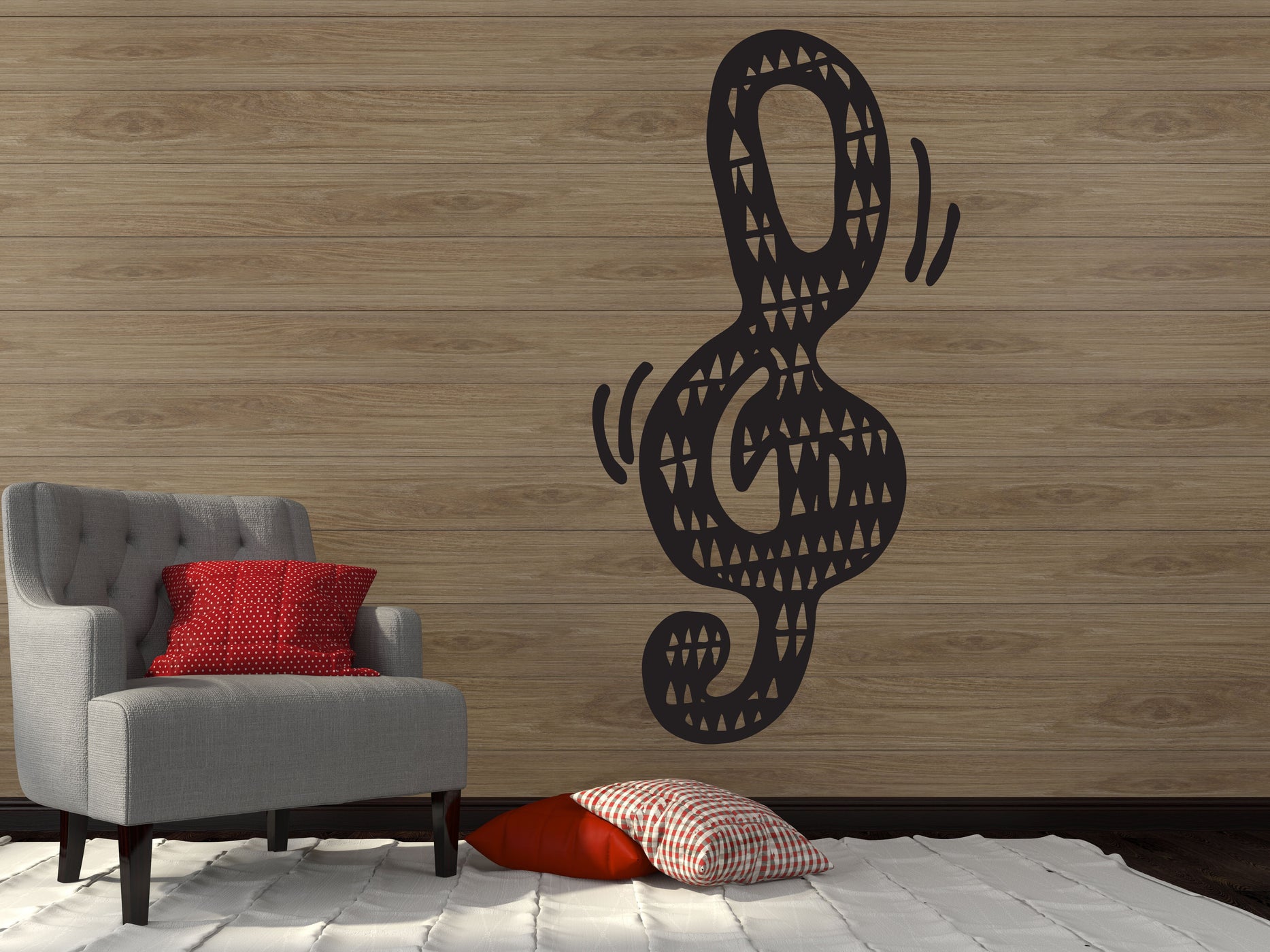 Wall Vinyl Sticker Decal Musical Key Notes Music Art School Wall Decor ...