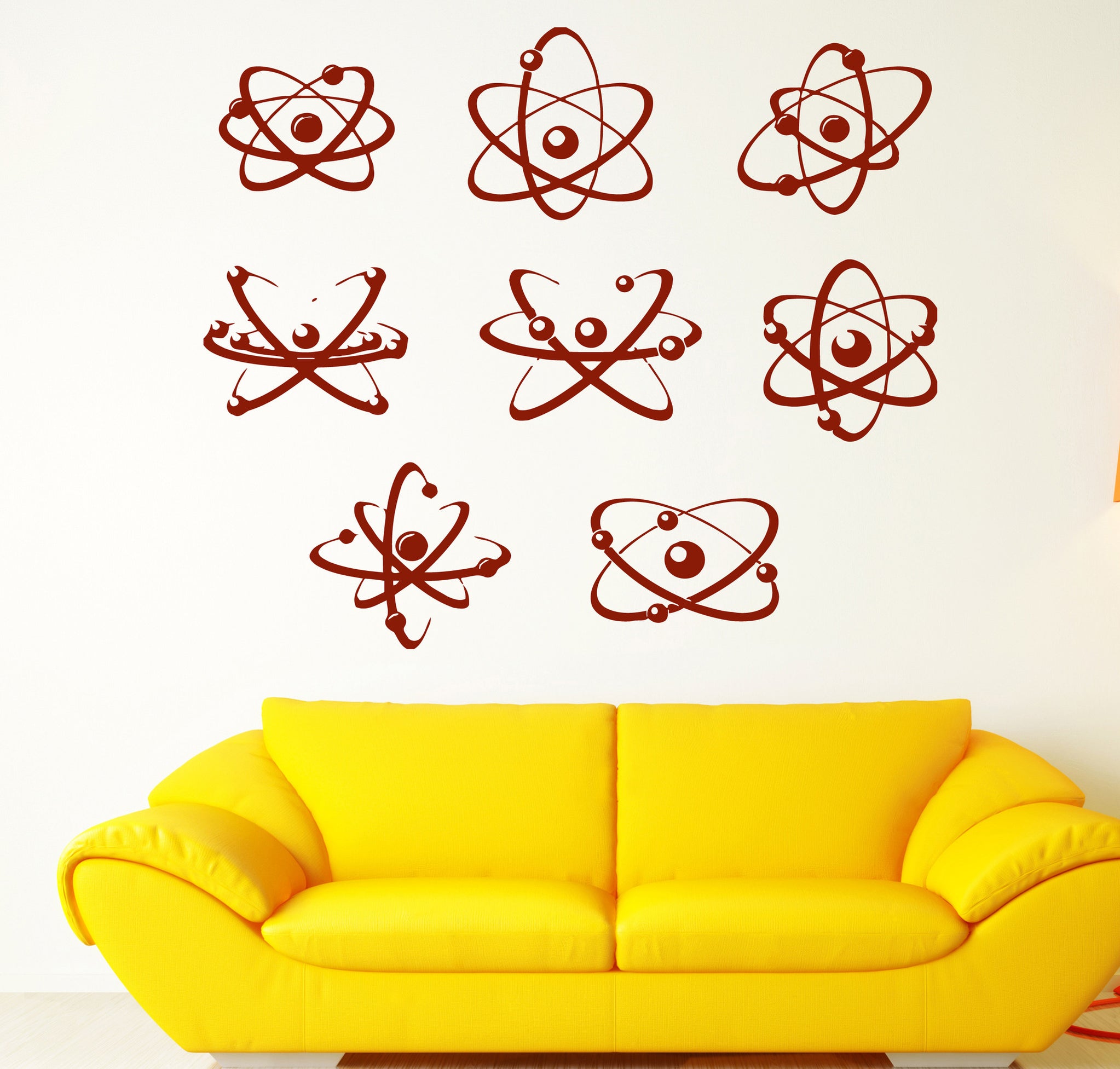 Vinyl Decal Scientific World Wall Stickers Different Examples Shapes A ...