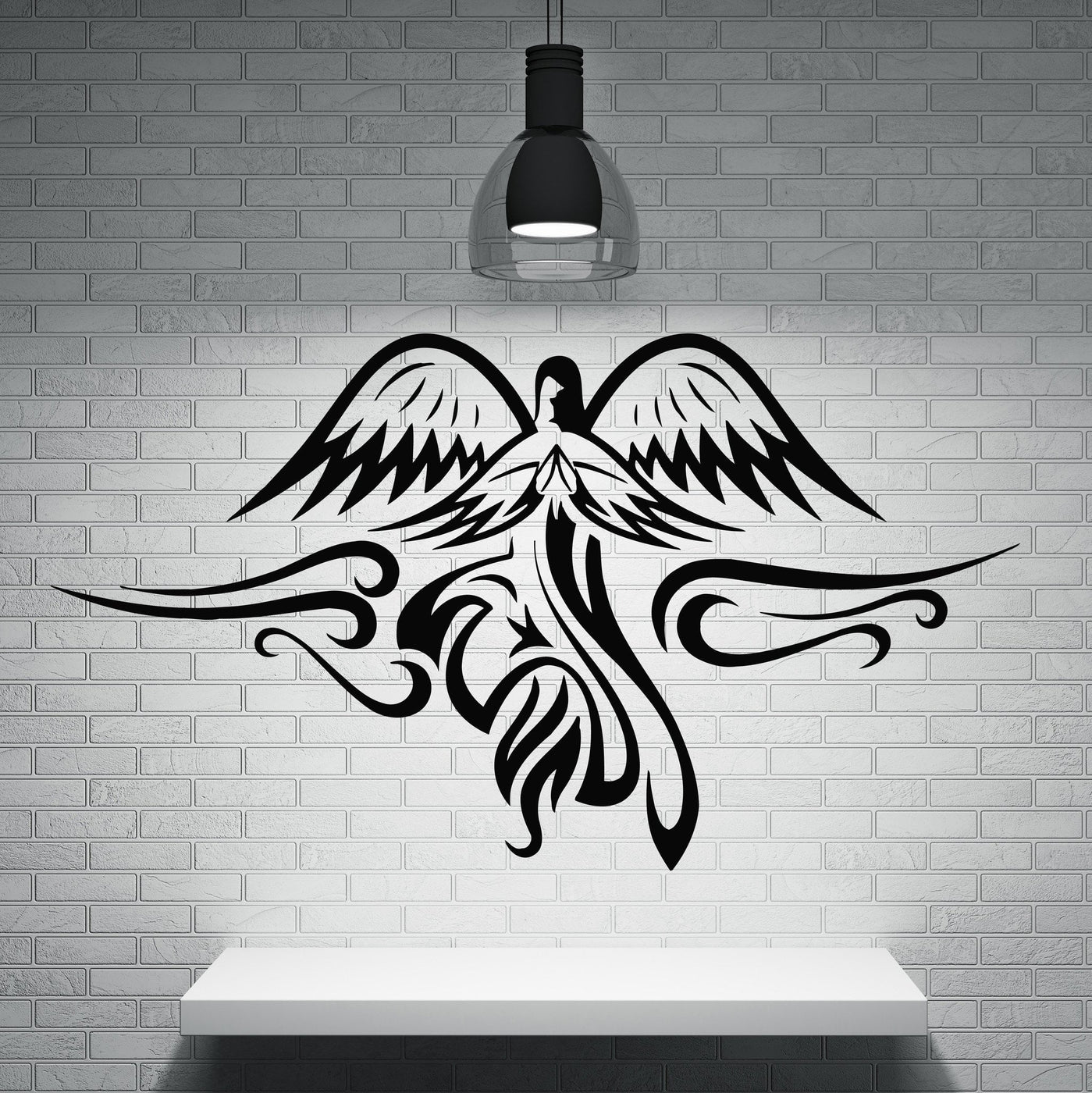 Vinyl Decal Angels and Saints Wall Sticker Very Beautiful Image Winged ...