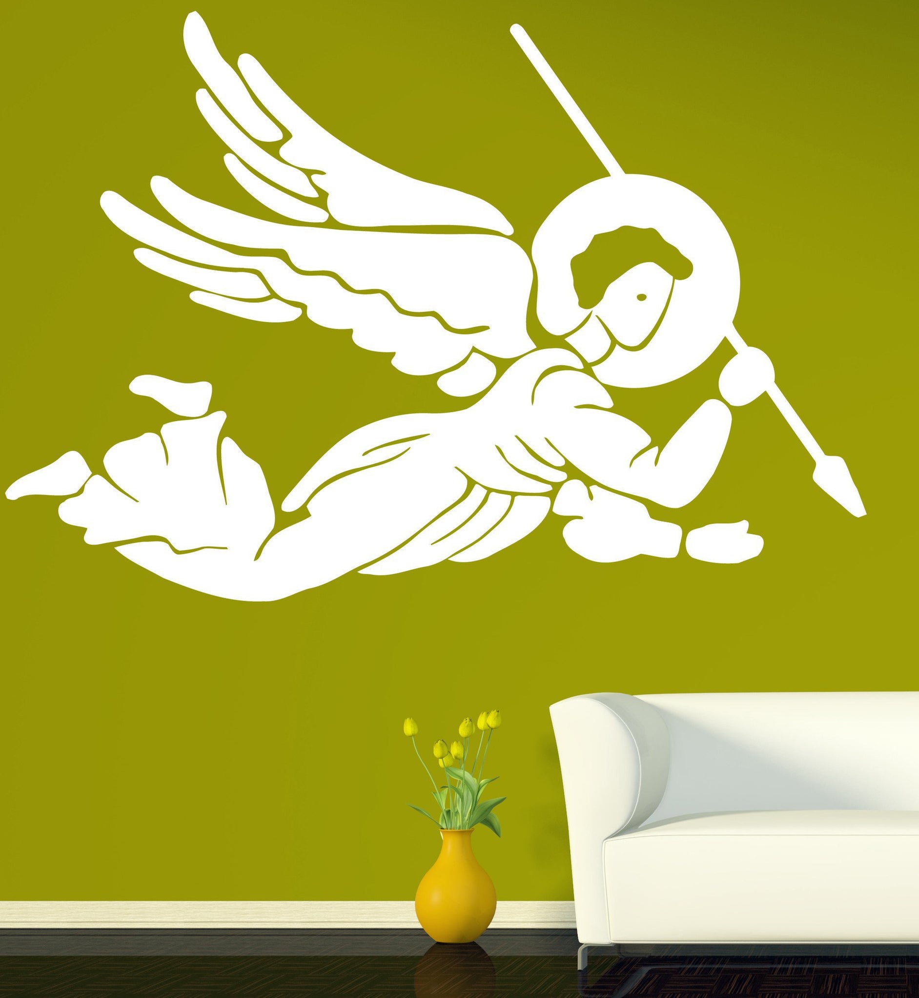 Vinyl Angels and Saints Wall Sticker St. Michael Archangel Spear Head ...