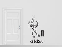 Wall Stickers English Sports Team Bit Cricket Ball Vinyl Decal Unique ...
