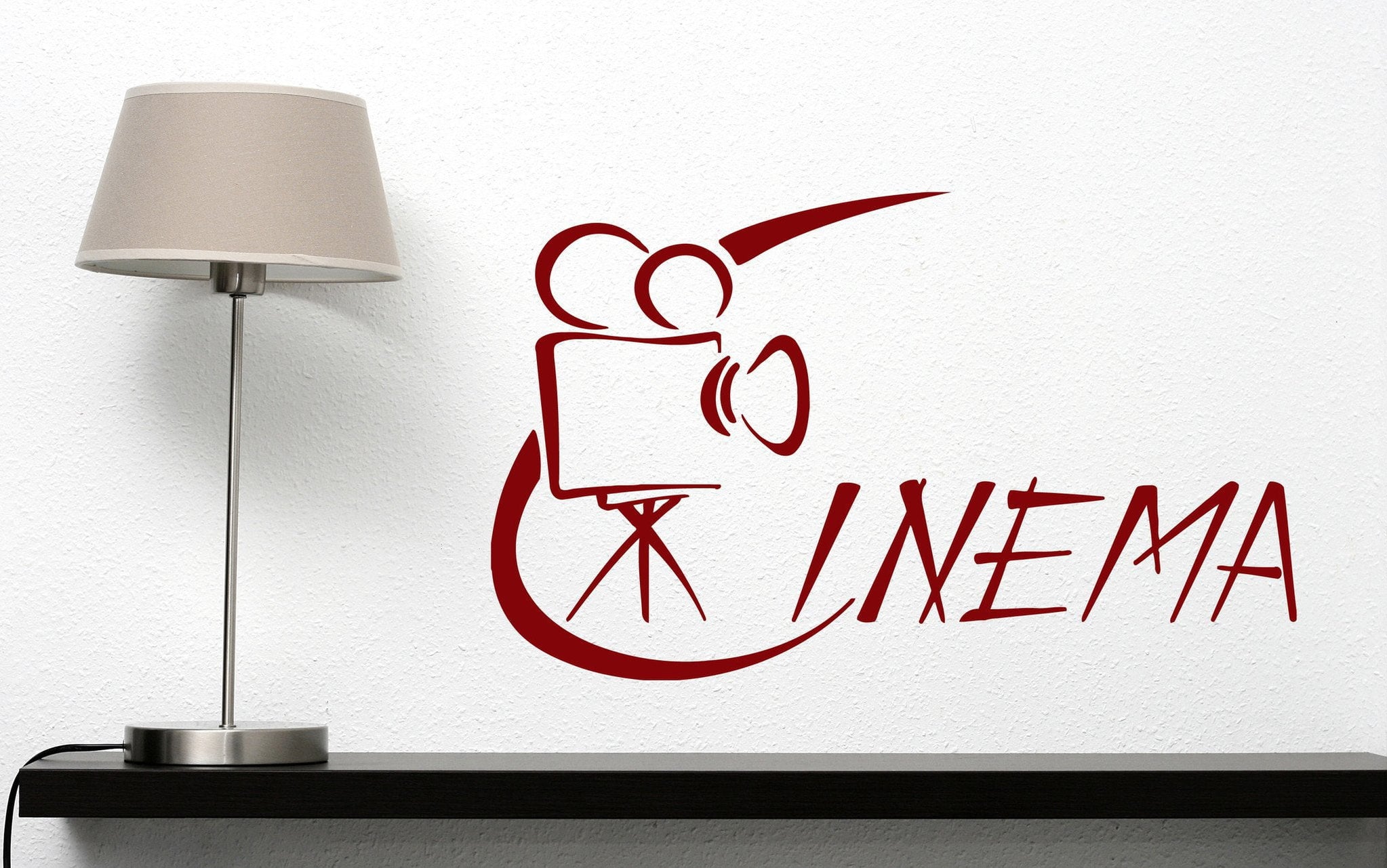 Vinyl Decal Featured Movies Chamber Motor Filmed Cinema Wall Sticker U ...