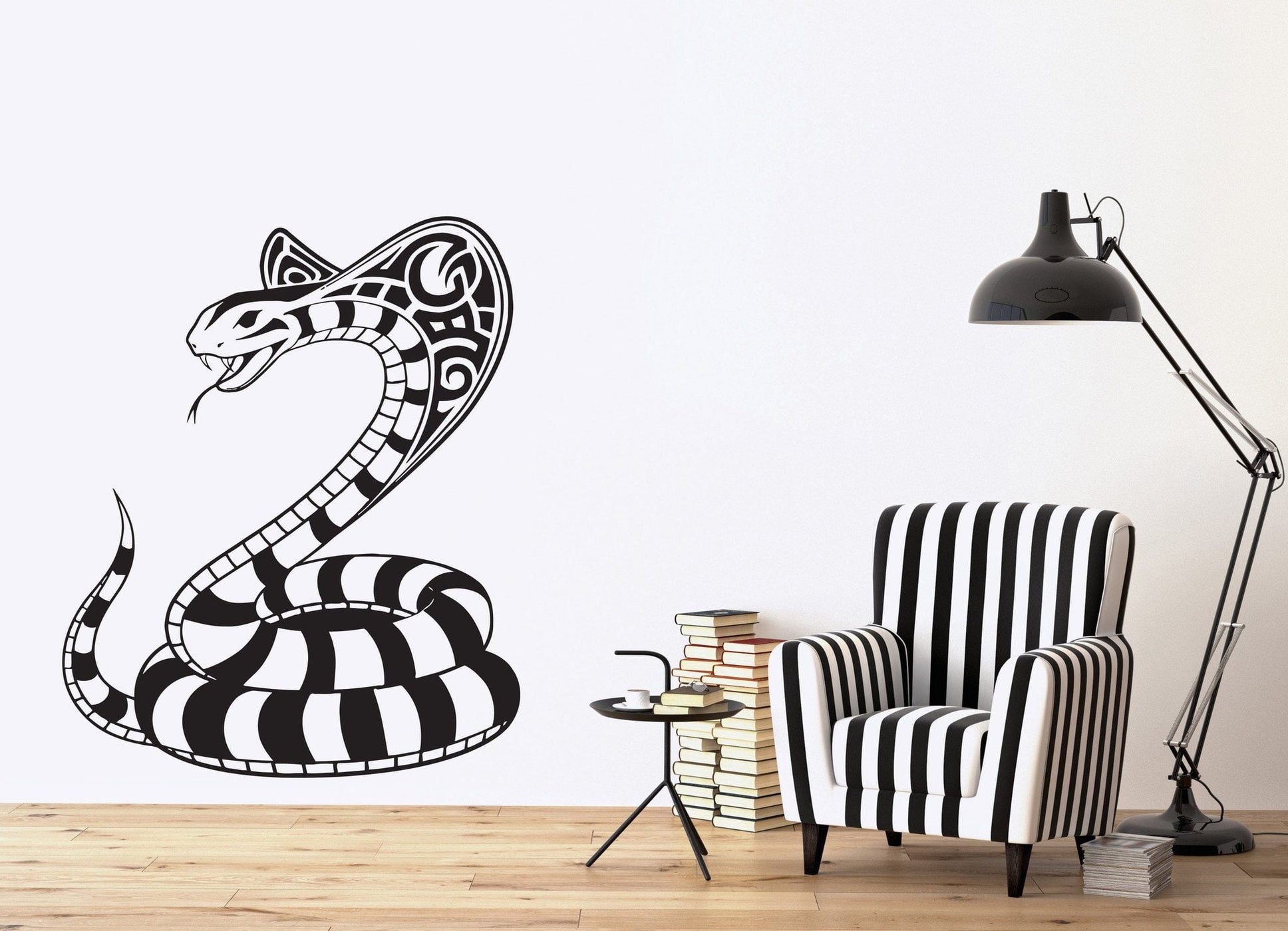 Vinyl Decal Cobra Snake Reptile Venomous Dangerous Wall Stickers Uniqu ...