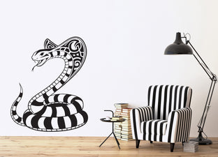 Vinyl Decal Cobra Snake Reptile Venomous Dangerous Wall Stickers Uniqu ...