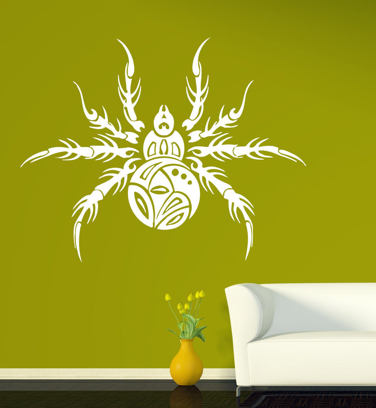 Large Wall Vinyl Sticker Decal Spider Gorgeous Representative Predator ...