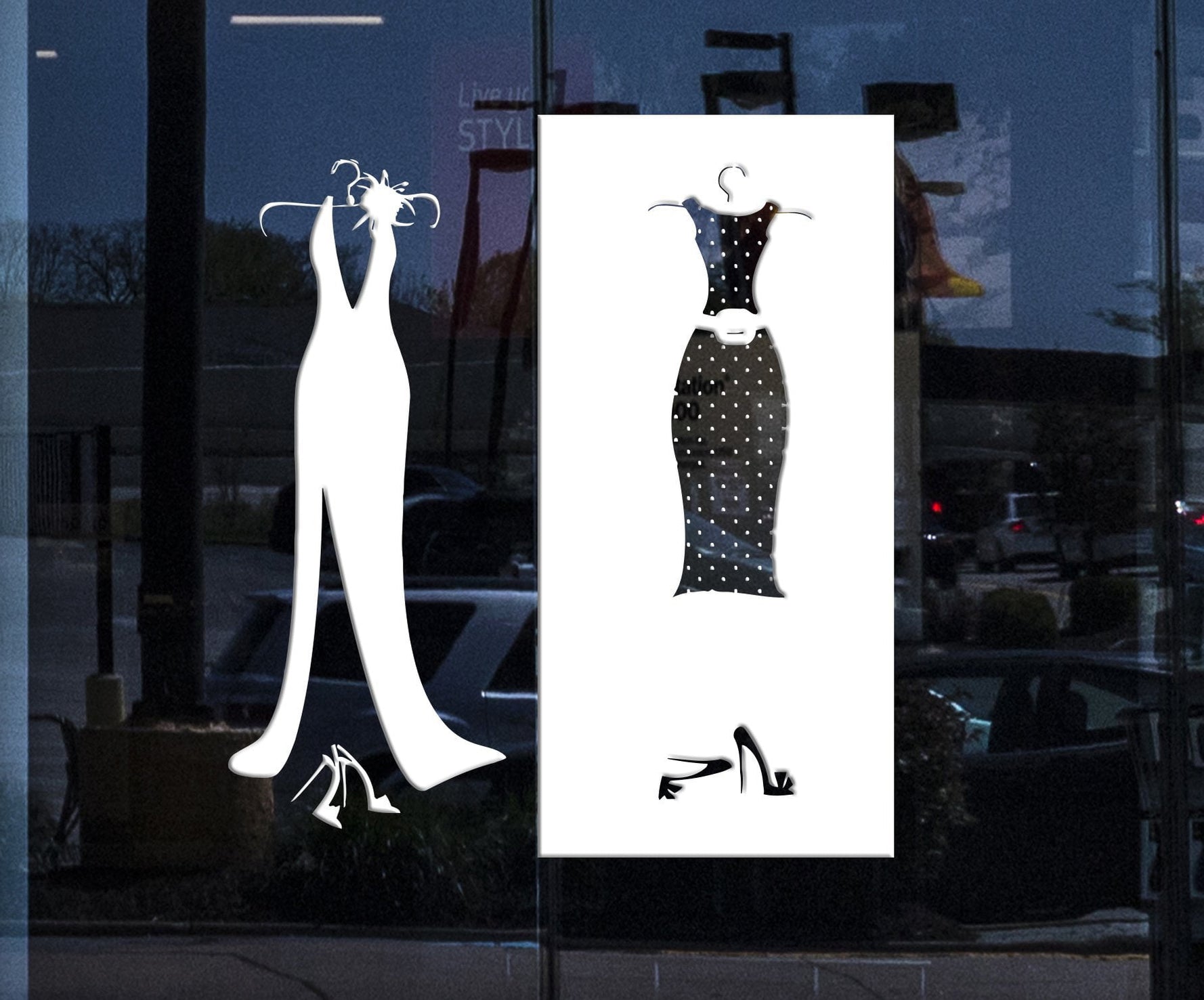 Window and Wall Sticker Vinyl Decal Designs for Clothing Store Dressin ...