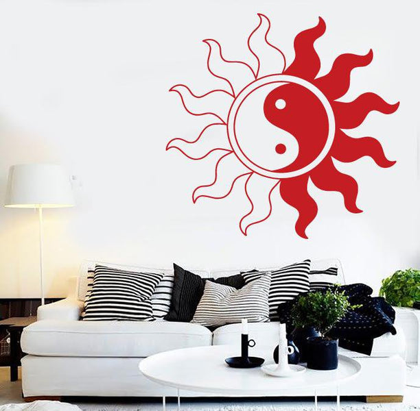 Large Vinyl Decal Light Dark Yin Yang Meditation Opposites Wall Sticke ...