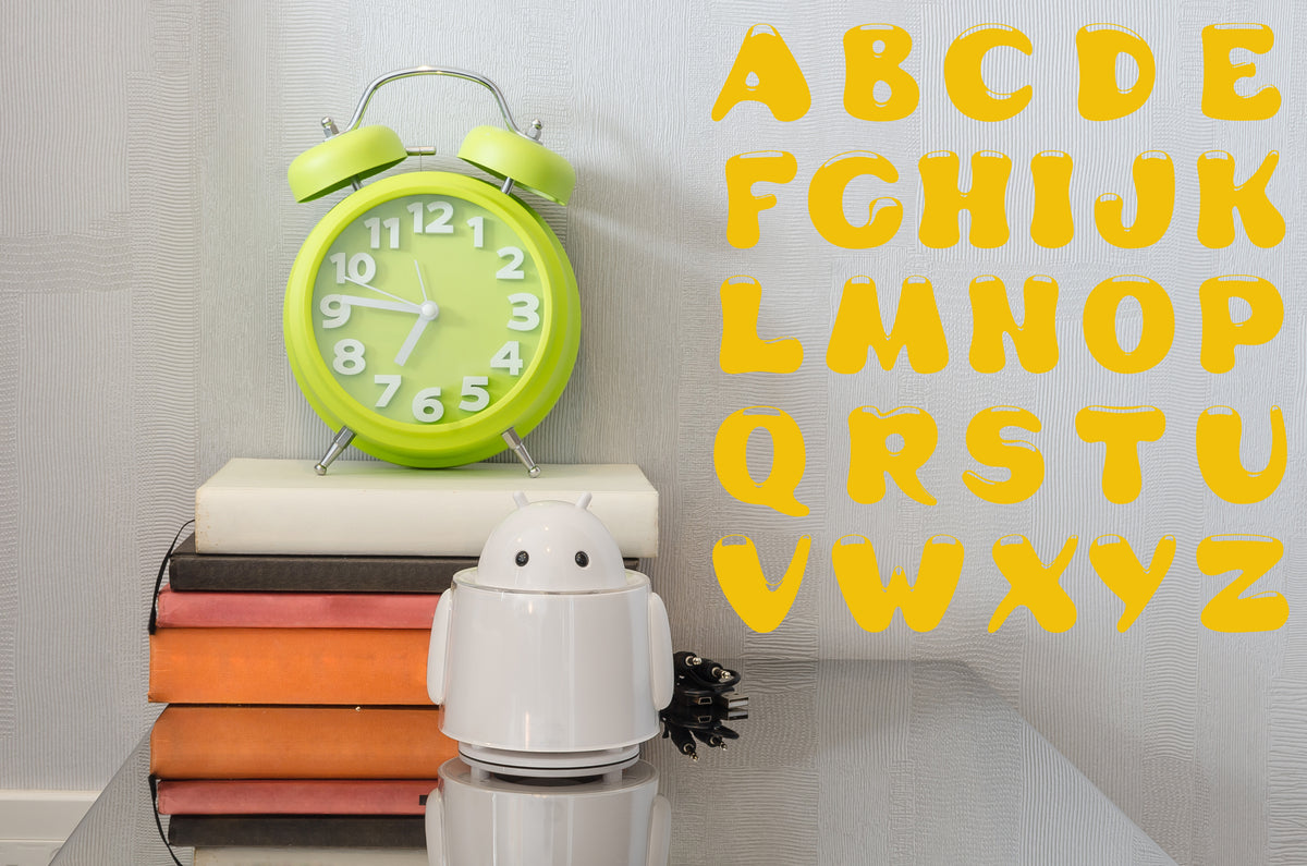 Vinyl Decal Wall Sticker Alphabet Lettering Decor for School and Pupil ...