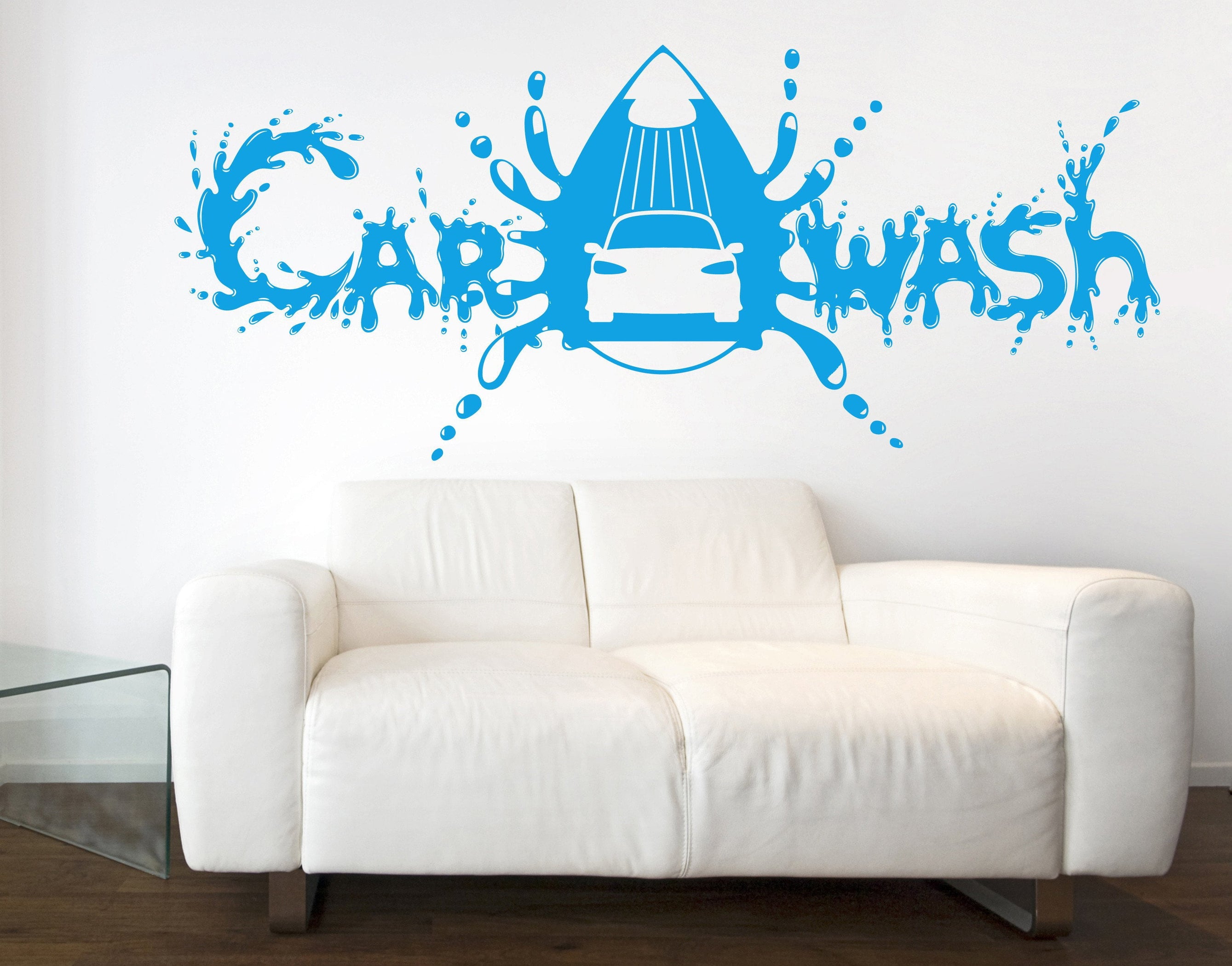 Large Vinyl Decal Wall Sticker Decor for Car Wash Car Water Clean Uniq ...