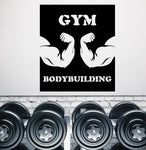 Large Vinyl Decal Wall Sticker Gym Bodybuilding Biceps Sport Emblem (n ...