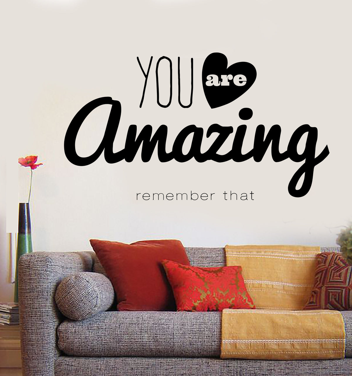 Vinyl Decal Wall Sticker Inspirational Motivational Quotes Words Amazi ...