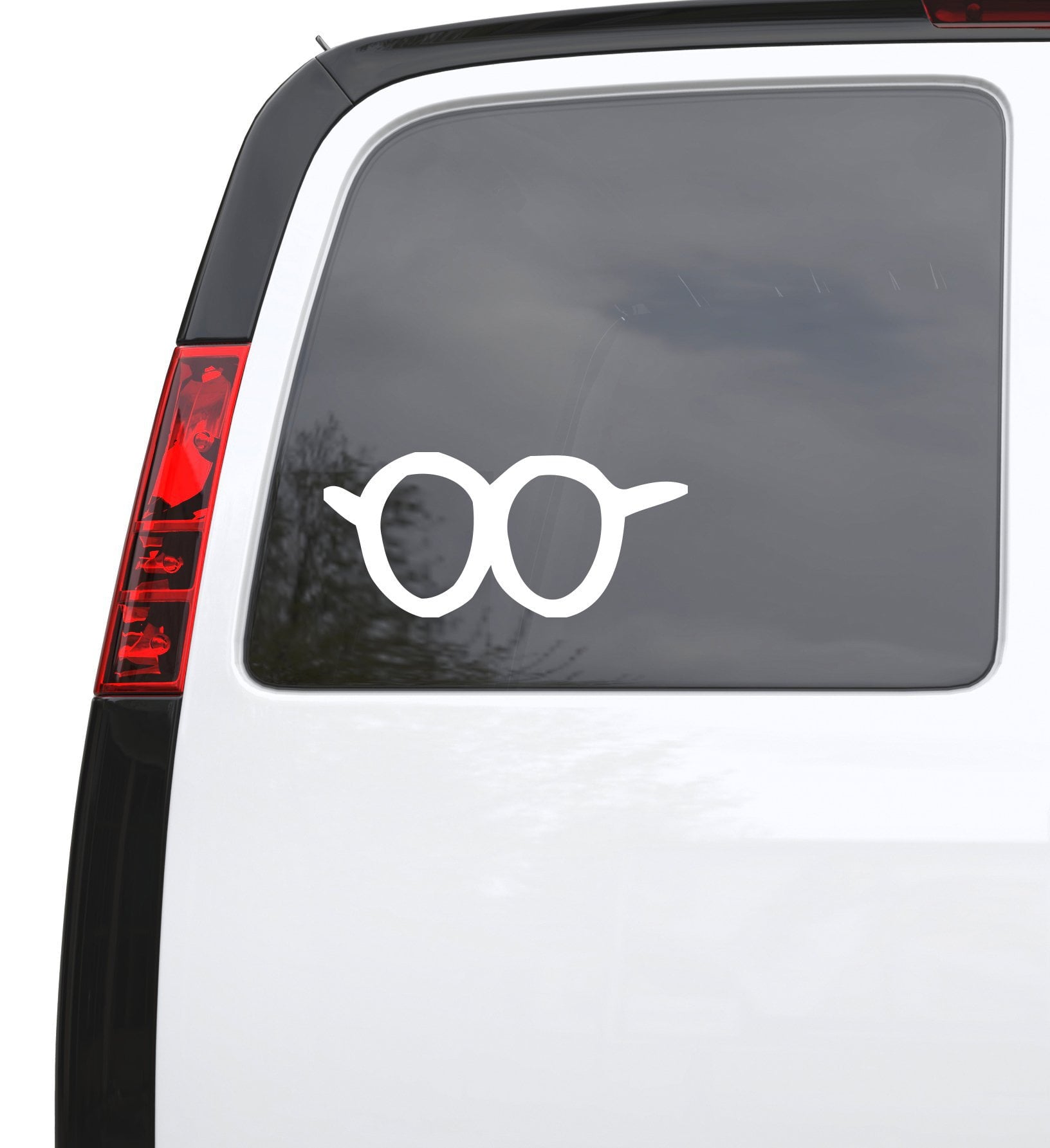 Auto Car Sticker Decal Cartoon Minions Glasses Round Laptop Window 11 ...