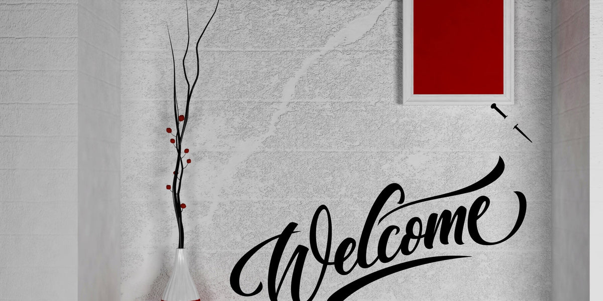 Large Vinyl Decal Wall Sticker Welcome Lettering House Decor (n998 ...