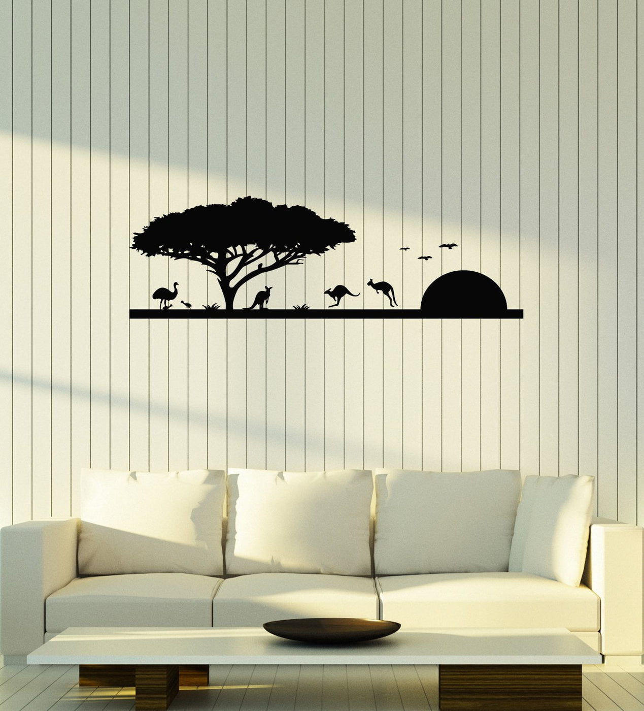 Vinyl Wall Decal Nature Landscape Australia Kangaroo Animals Decor Sti ...