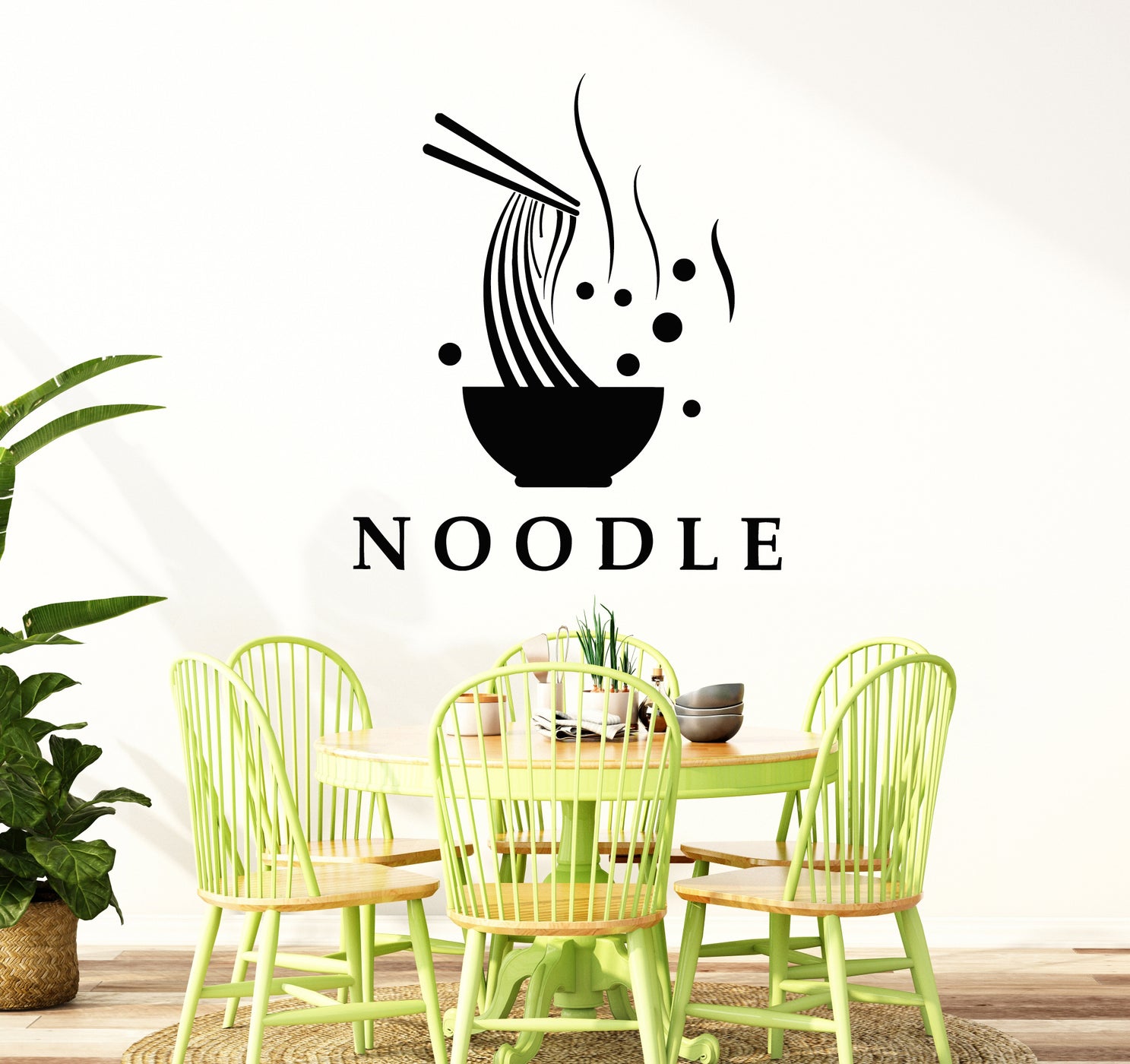 Vinyl Wall Decal Asian Japanese Noodle Sushi Bar Good Food Stickers Mu ...