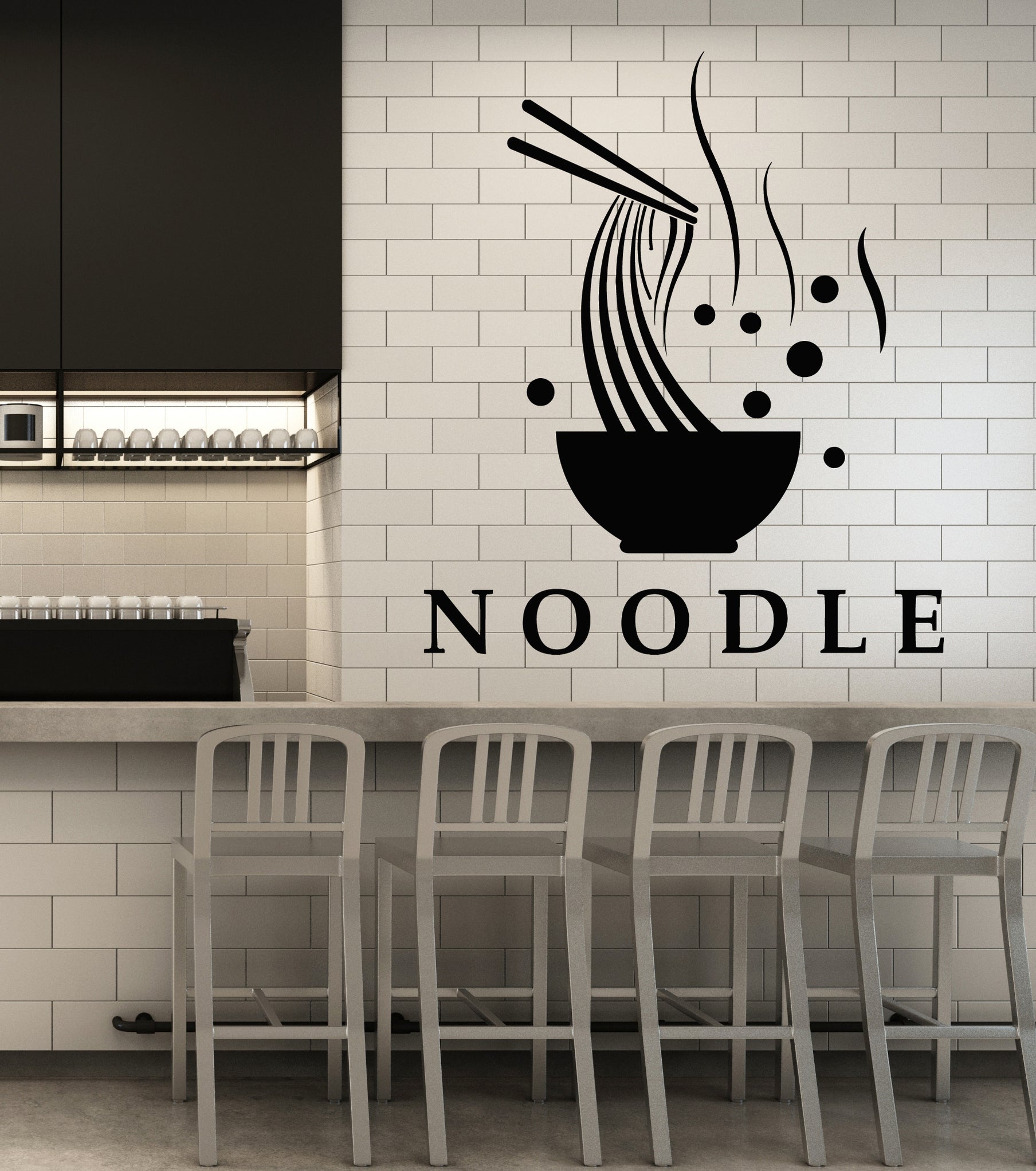 Vinyl Wall Decal Asian Japanese Noodle Sushi Bar Good Food Stickers Mu ...