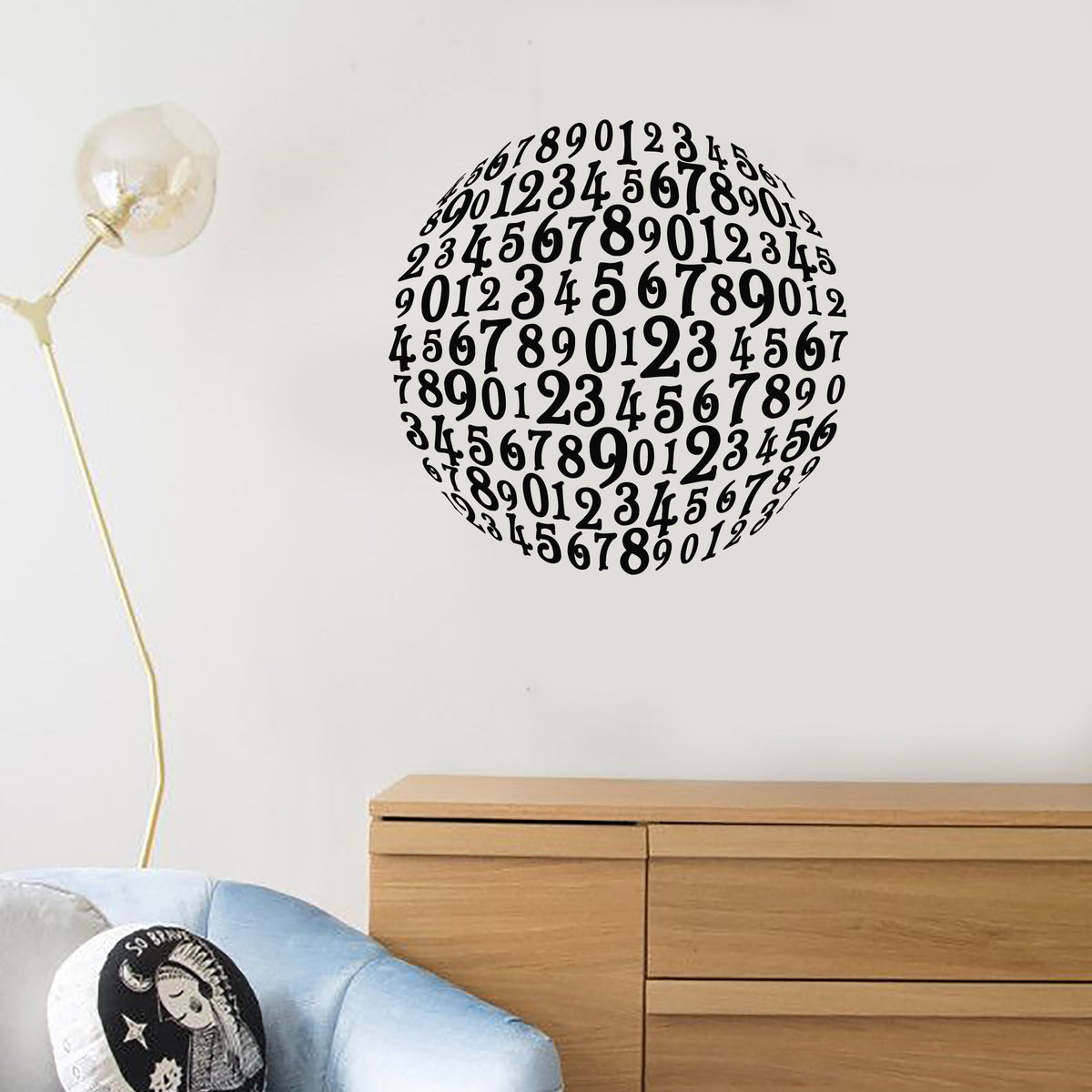 Vinyl Wall Decal Numbers Nursery School Mathematics Kids Room Art Stic ...